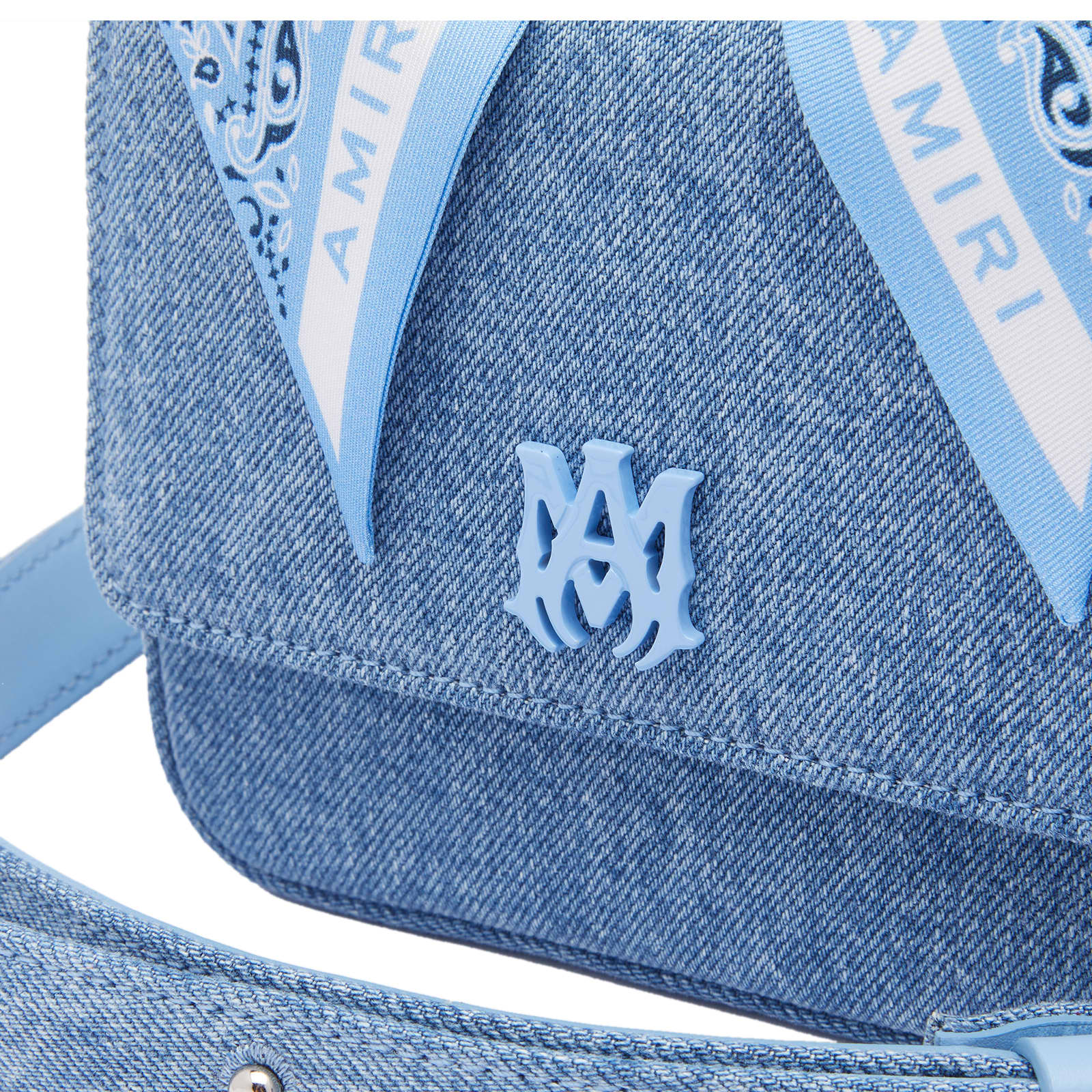 AMIRI Micro Ma Bag Natural & Denim Calf Leather | END.