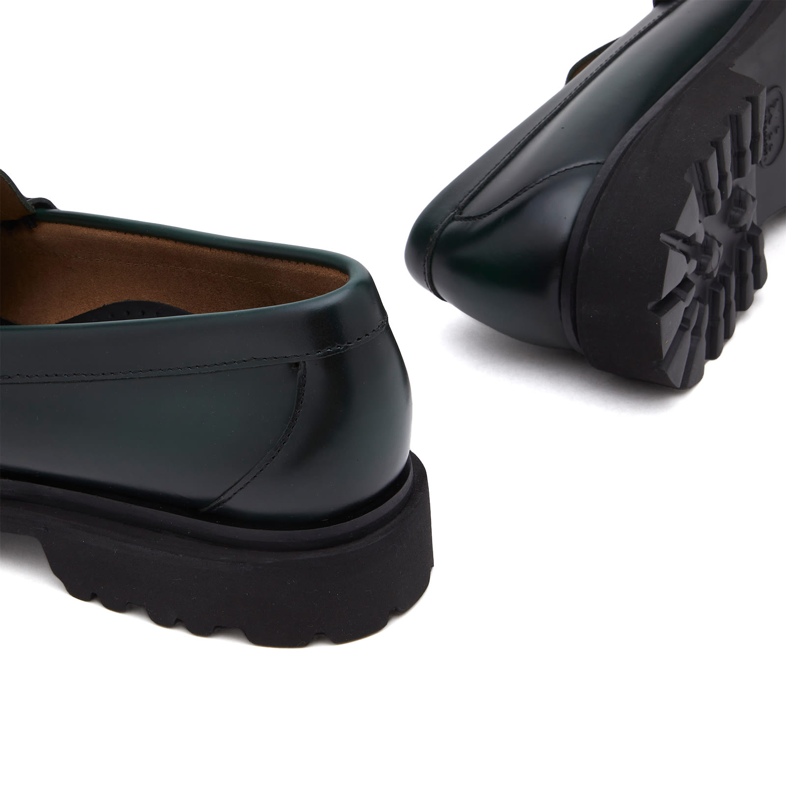 Bass Weejuns Larson Step Lug Moc Dark Green Leather | END. (AU)