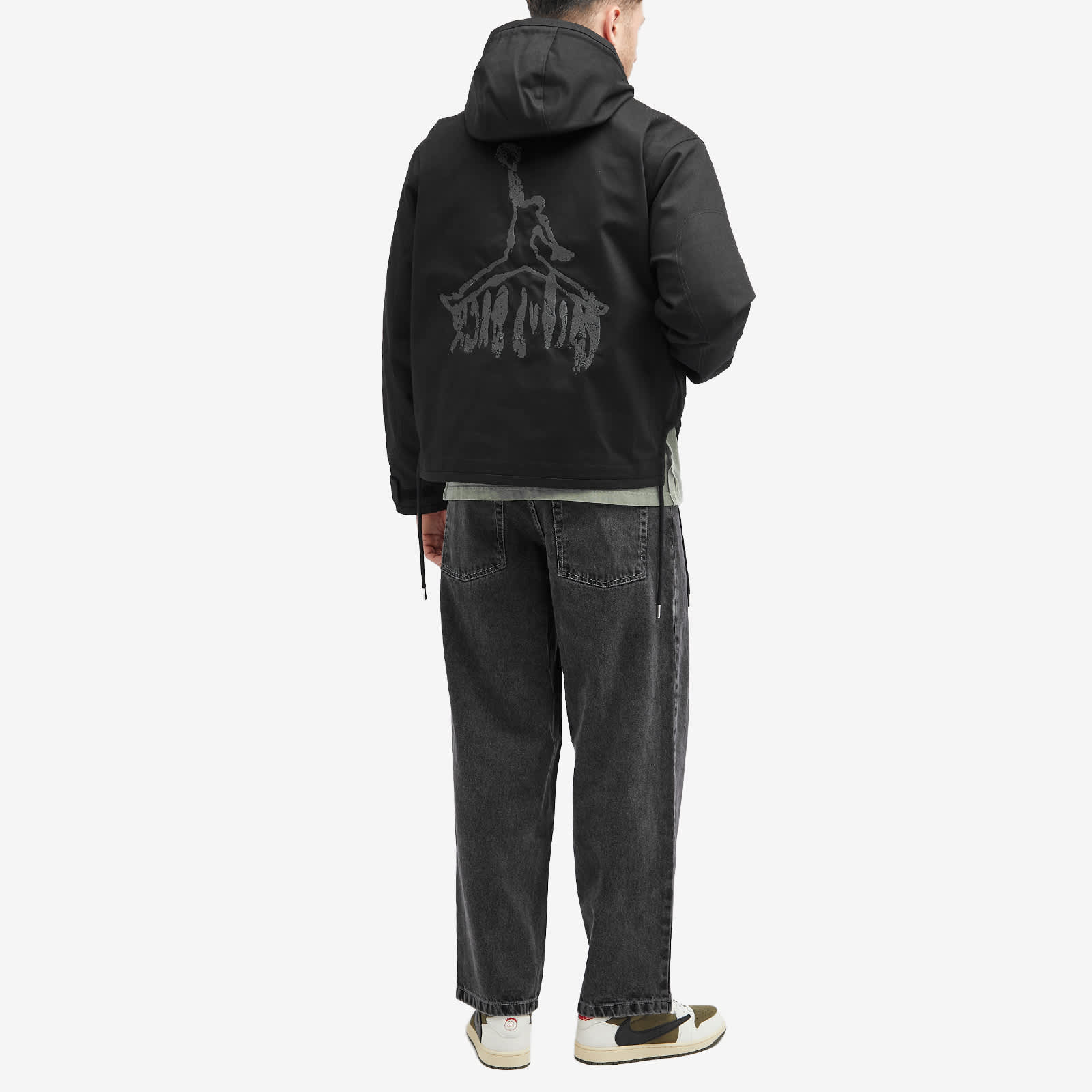Air Jordan x Travis Scott Half Zip Jacket Black | END. (KR)