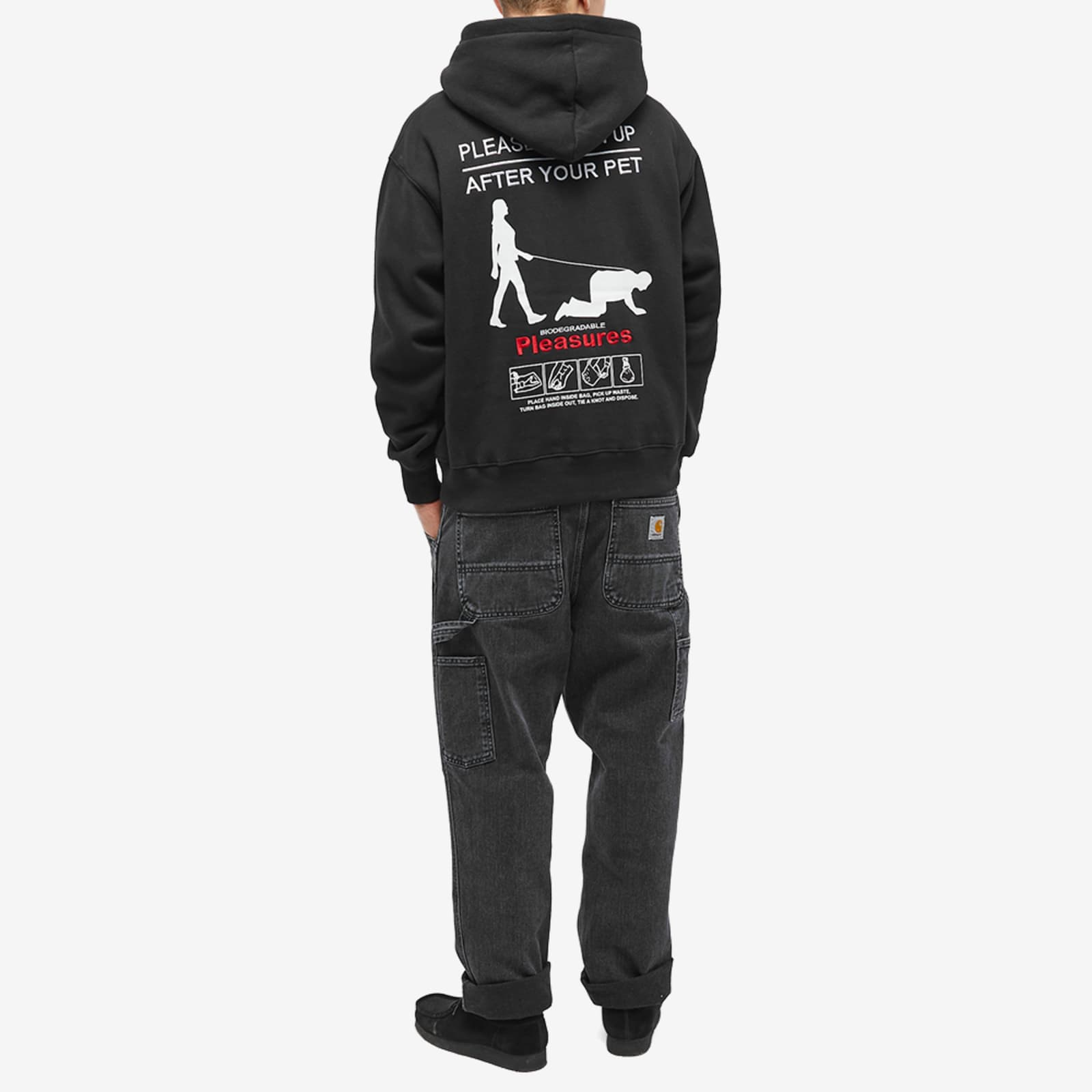 Pleasures Clean Up Hoodie Black END Global 
