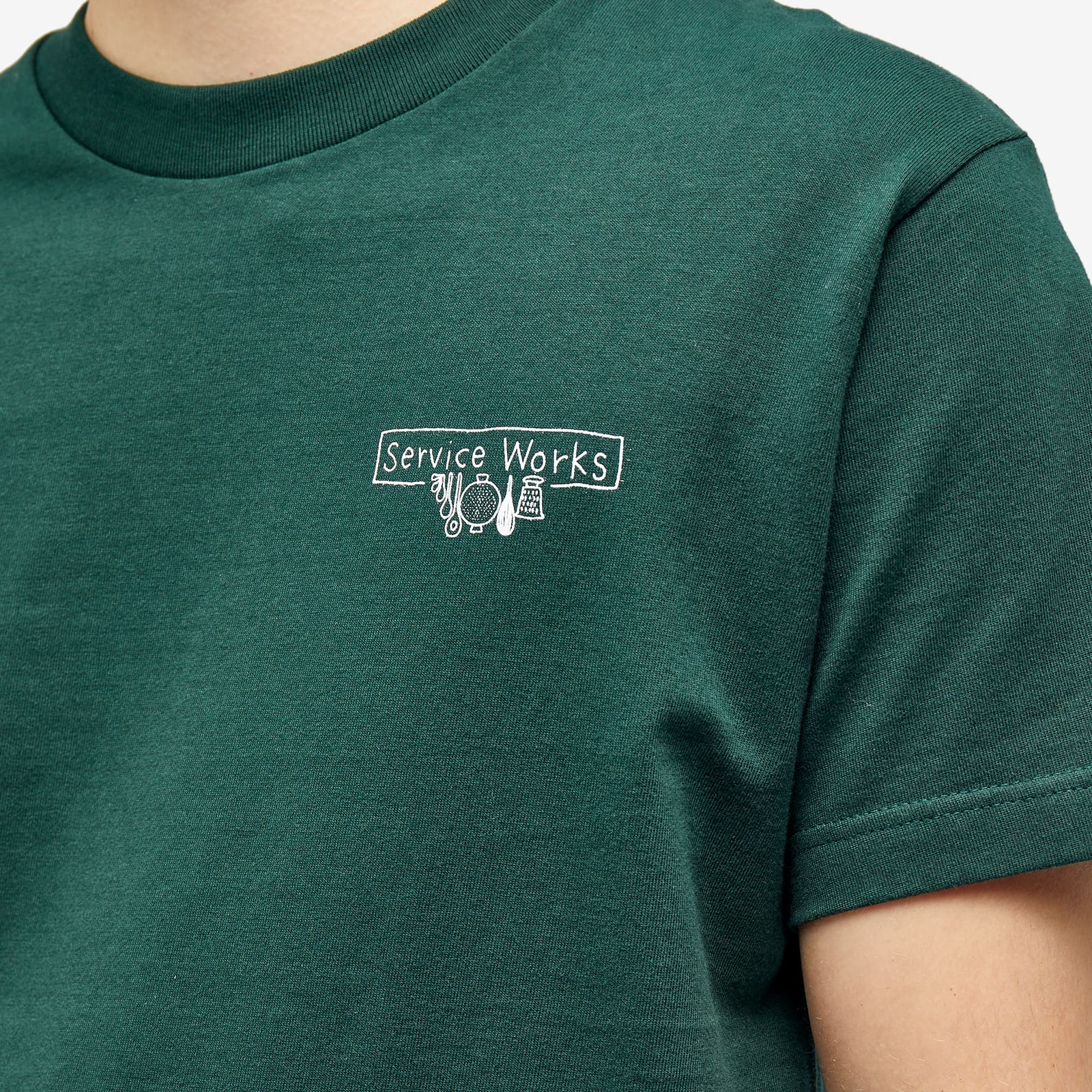 Service Works Scribble Logo T-Shirt Forest | END. (US)