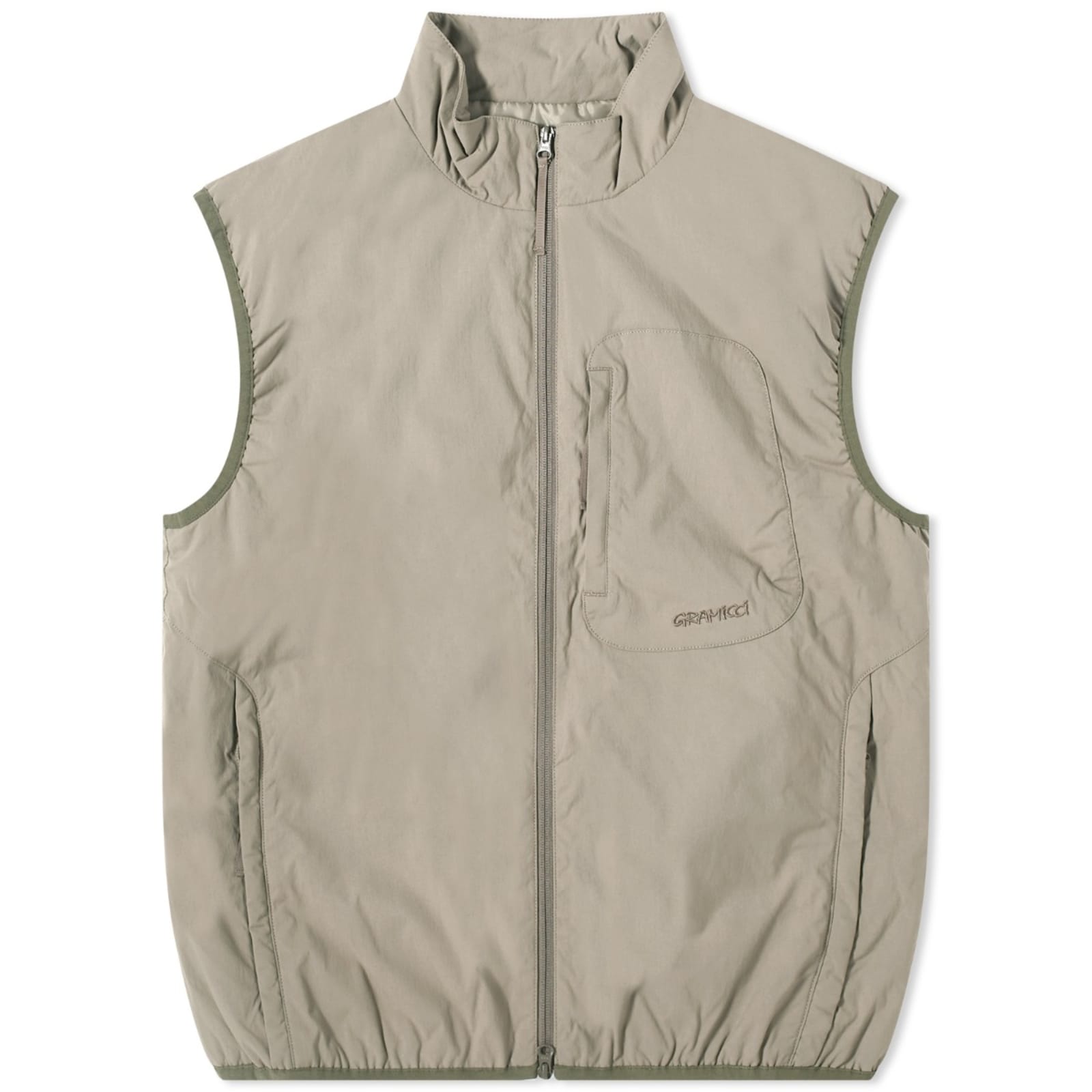 Gramicci Softshell EQT Padding Vest Tech Grey | END. (HK)