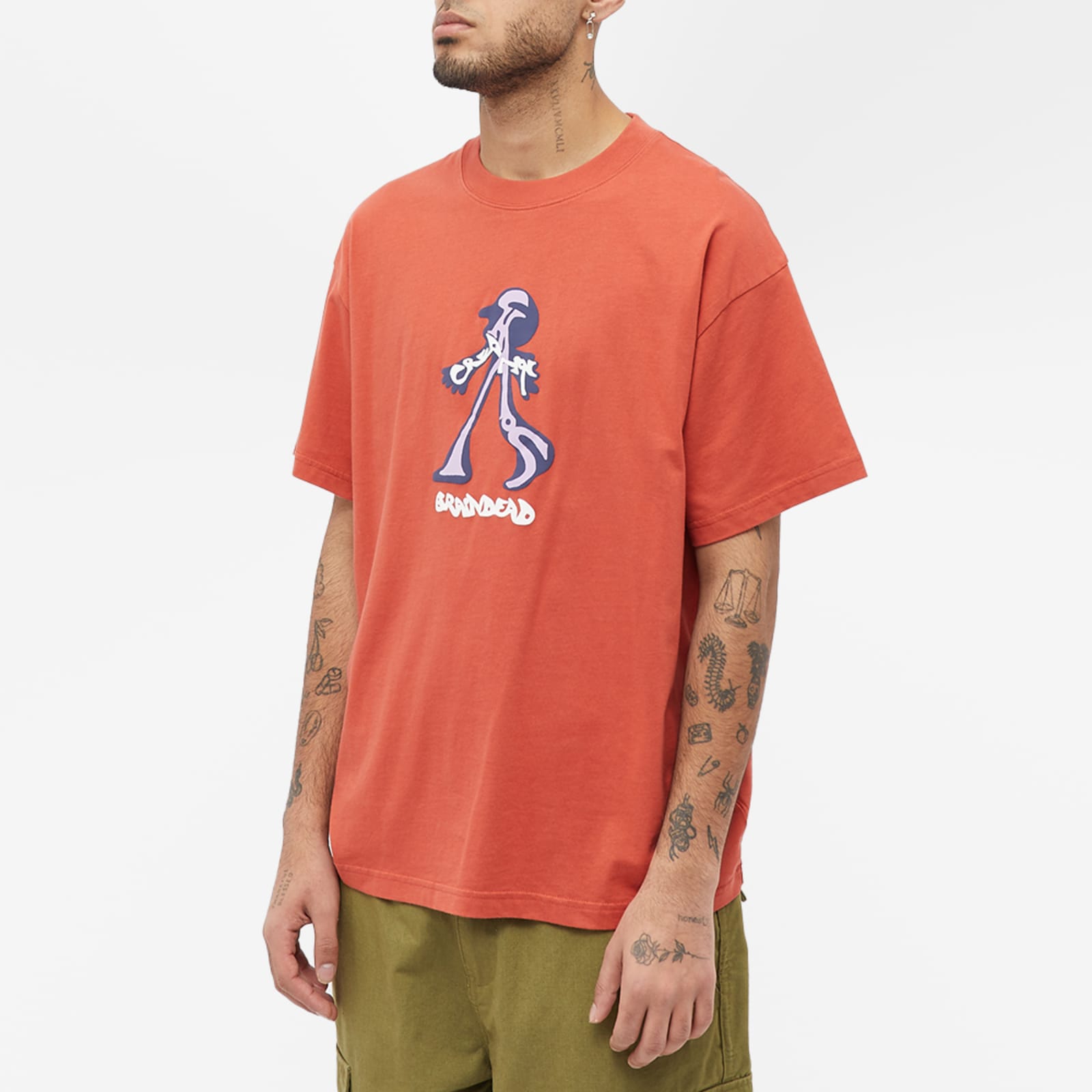 Brain Dead Creeper T-Shirt Brown | END. (US)