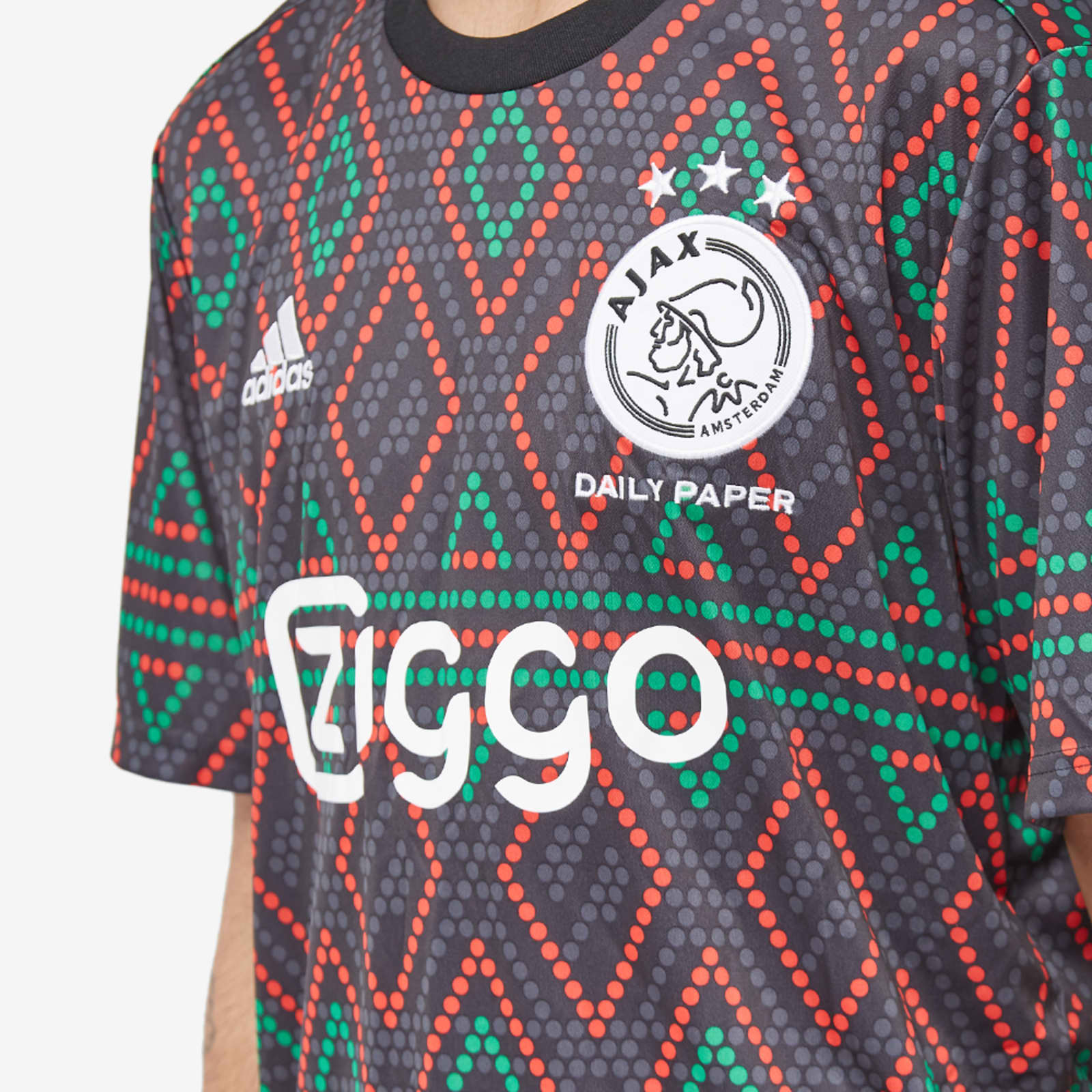 Adidas Ajax Pre-match Top Black & White | END. (US)