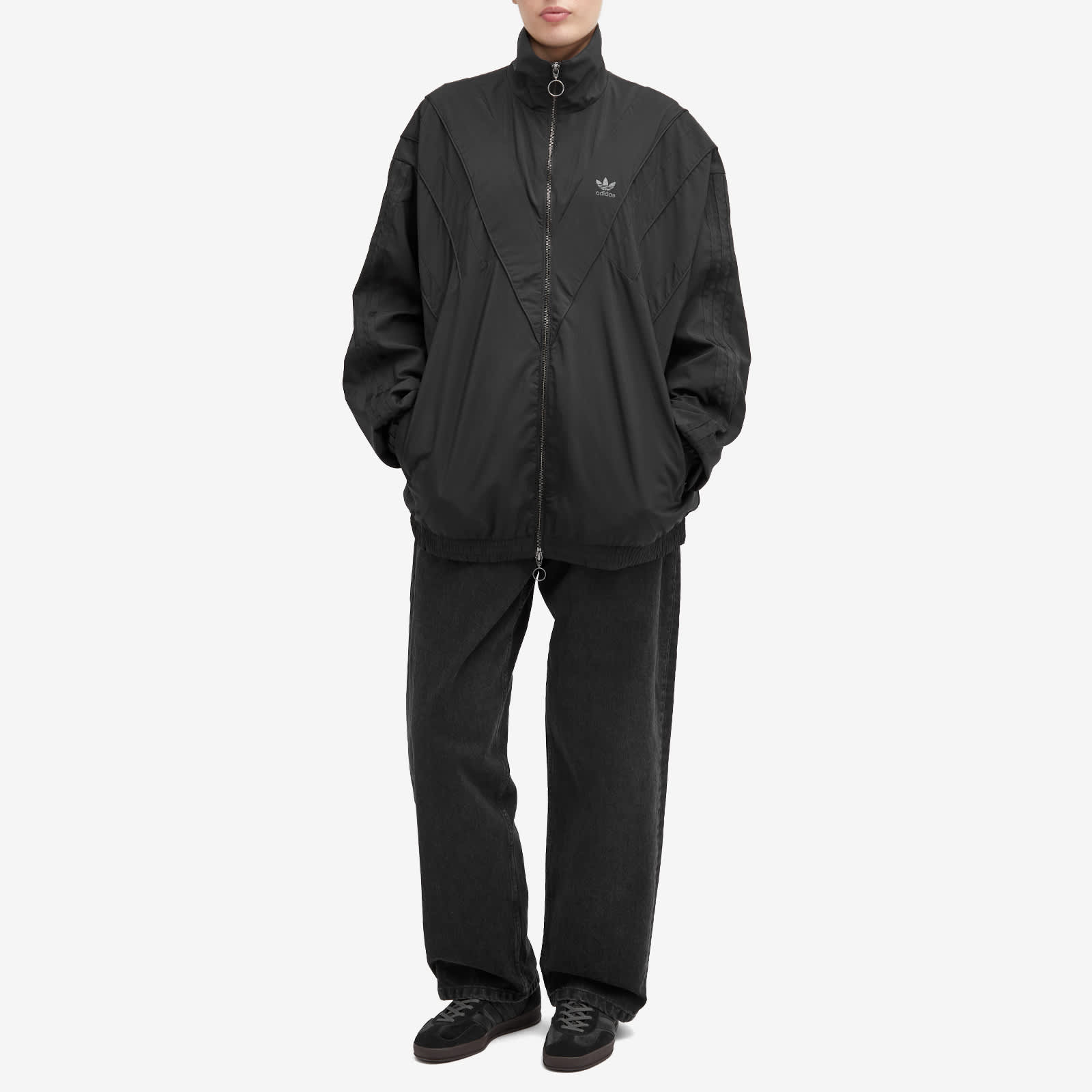 Adidas Rasant Oversized Zip Off Track Top Black | END. (US)