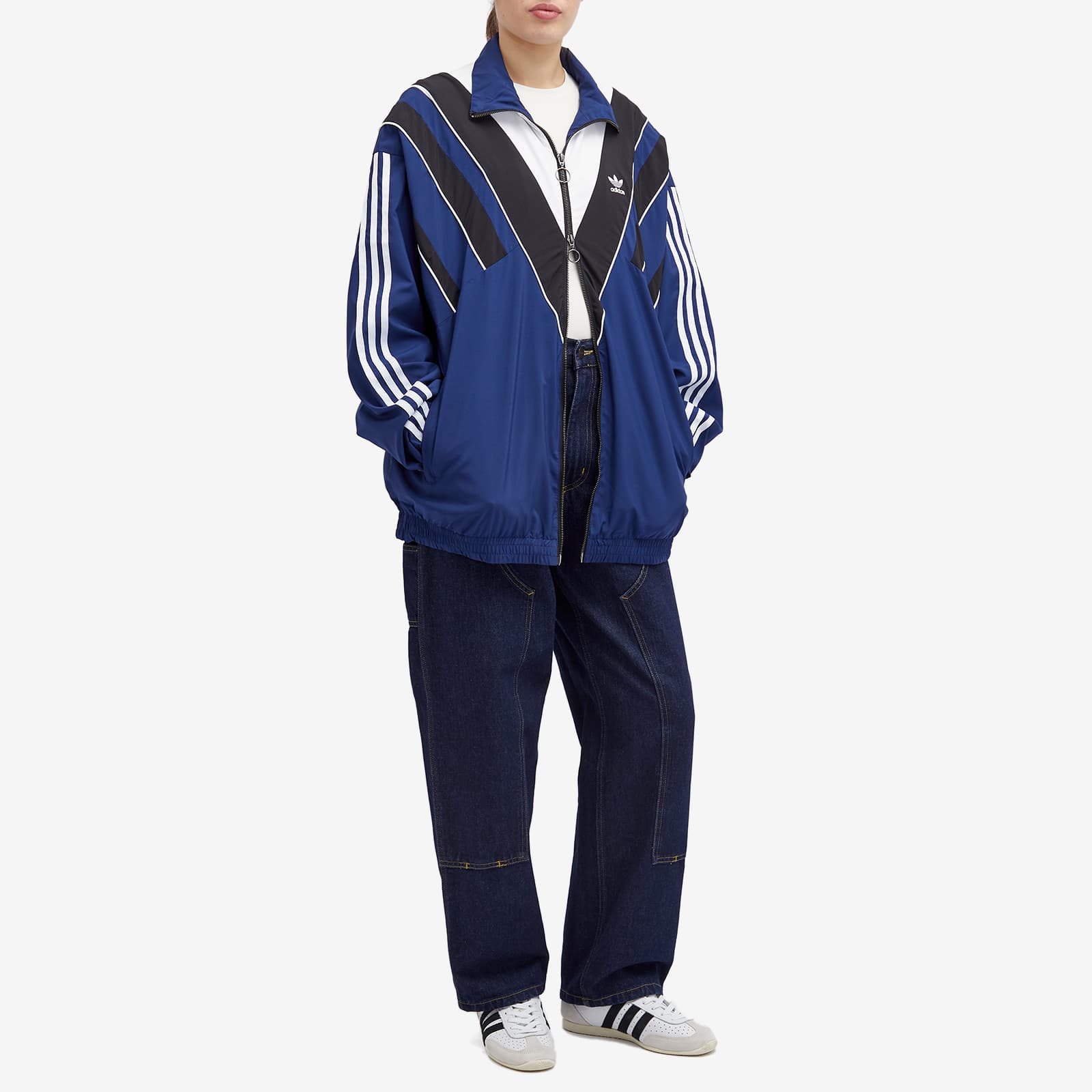 Adidas Rasant Oversized Zip Off Track Top Dark Blue | END. (TW)