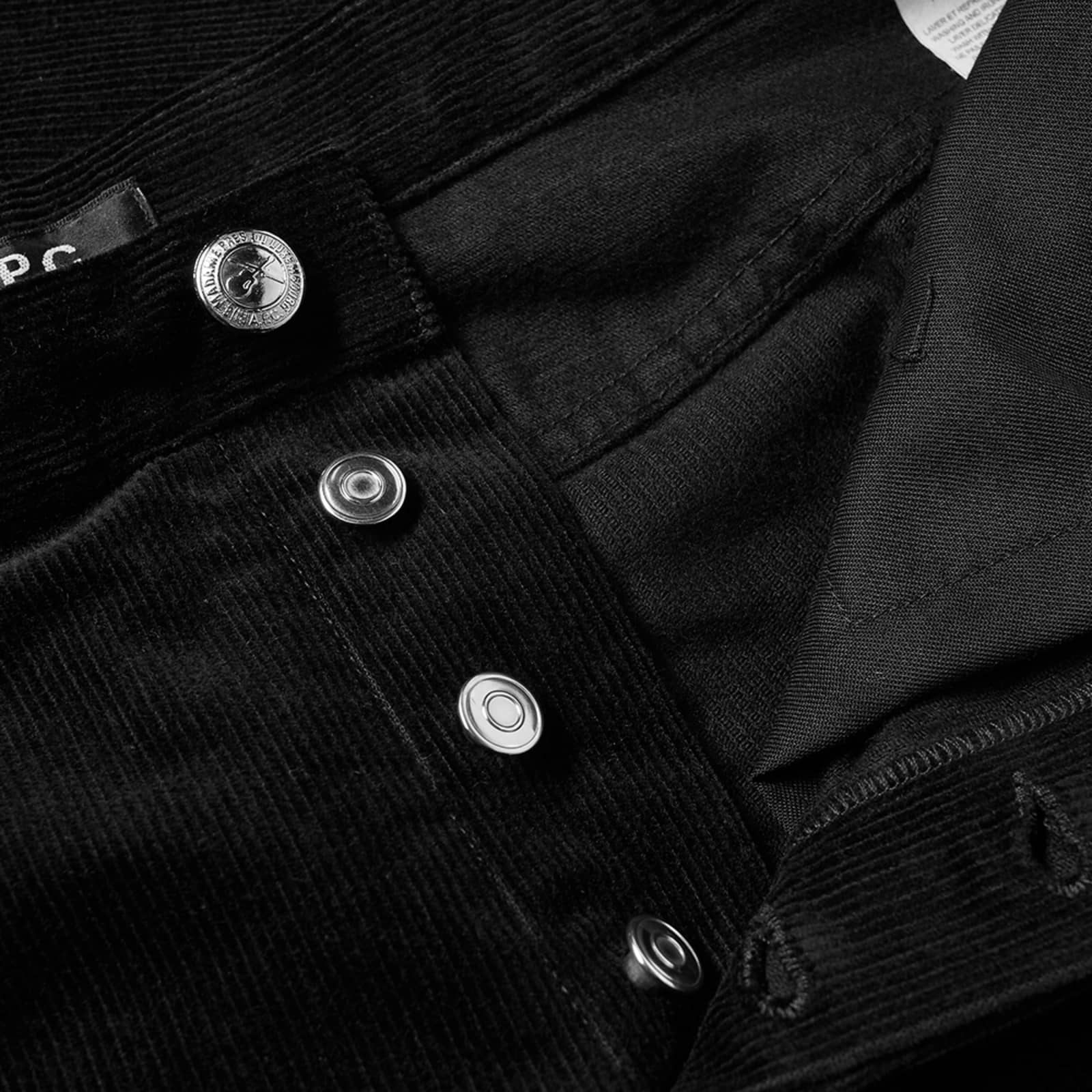 A.P.C. Cord Petit Standard Jean Black | END. (US)