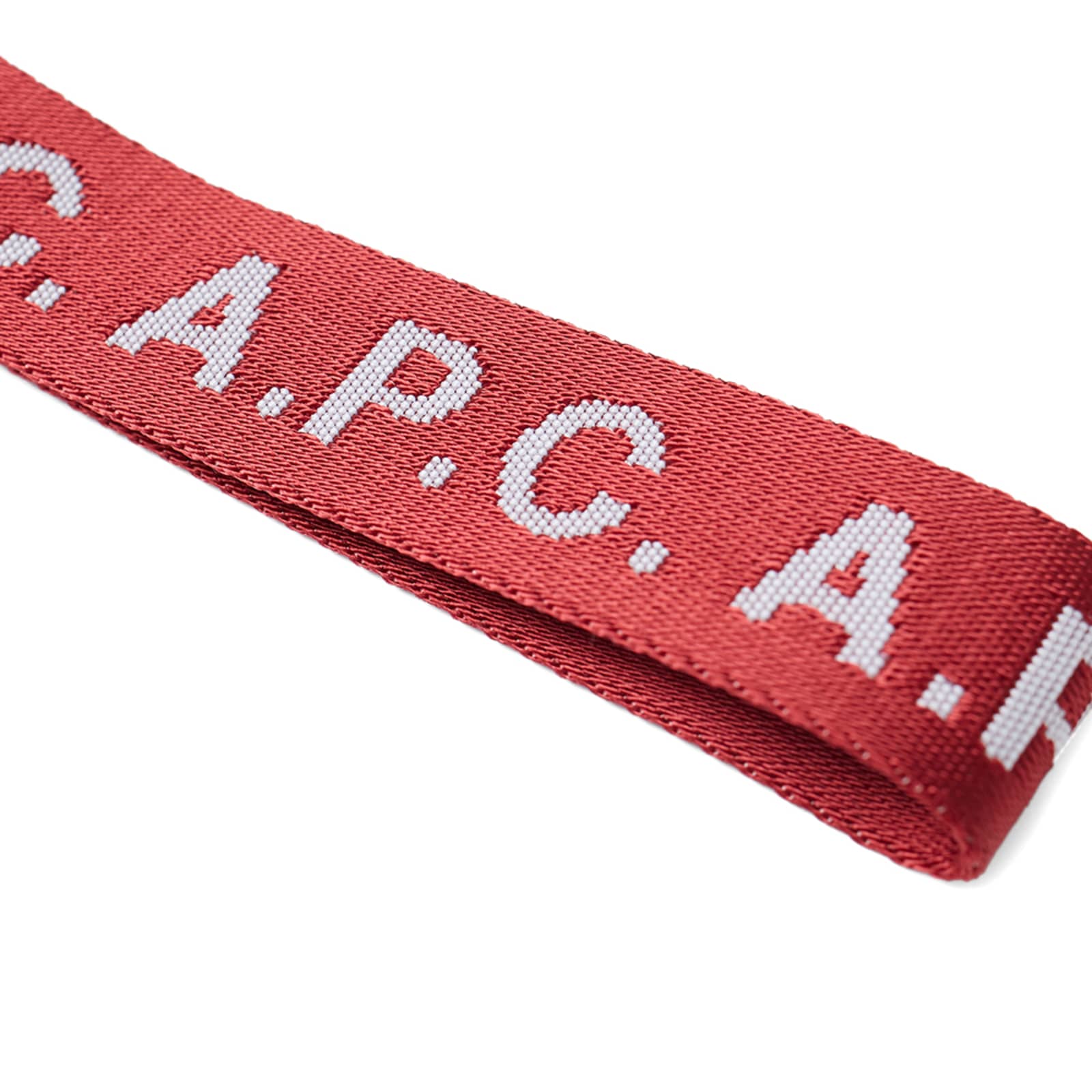A.P.C. Logo Key Lanyard Red & White | END. (US)