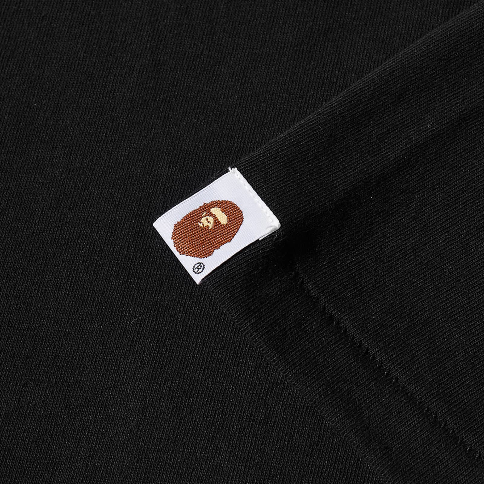 A Bathing Ape BAPE Distortion Side Big Ape Head T-Shirt Black X Black ...