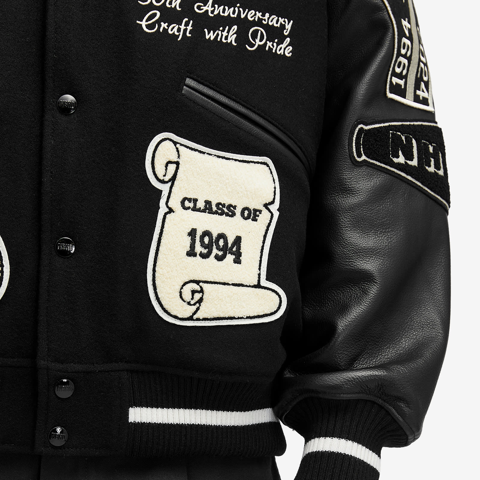 Neighborhood Stadium Jacket Black×White | END. (US)