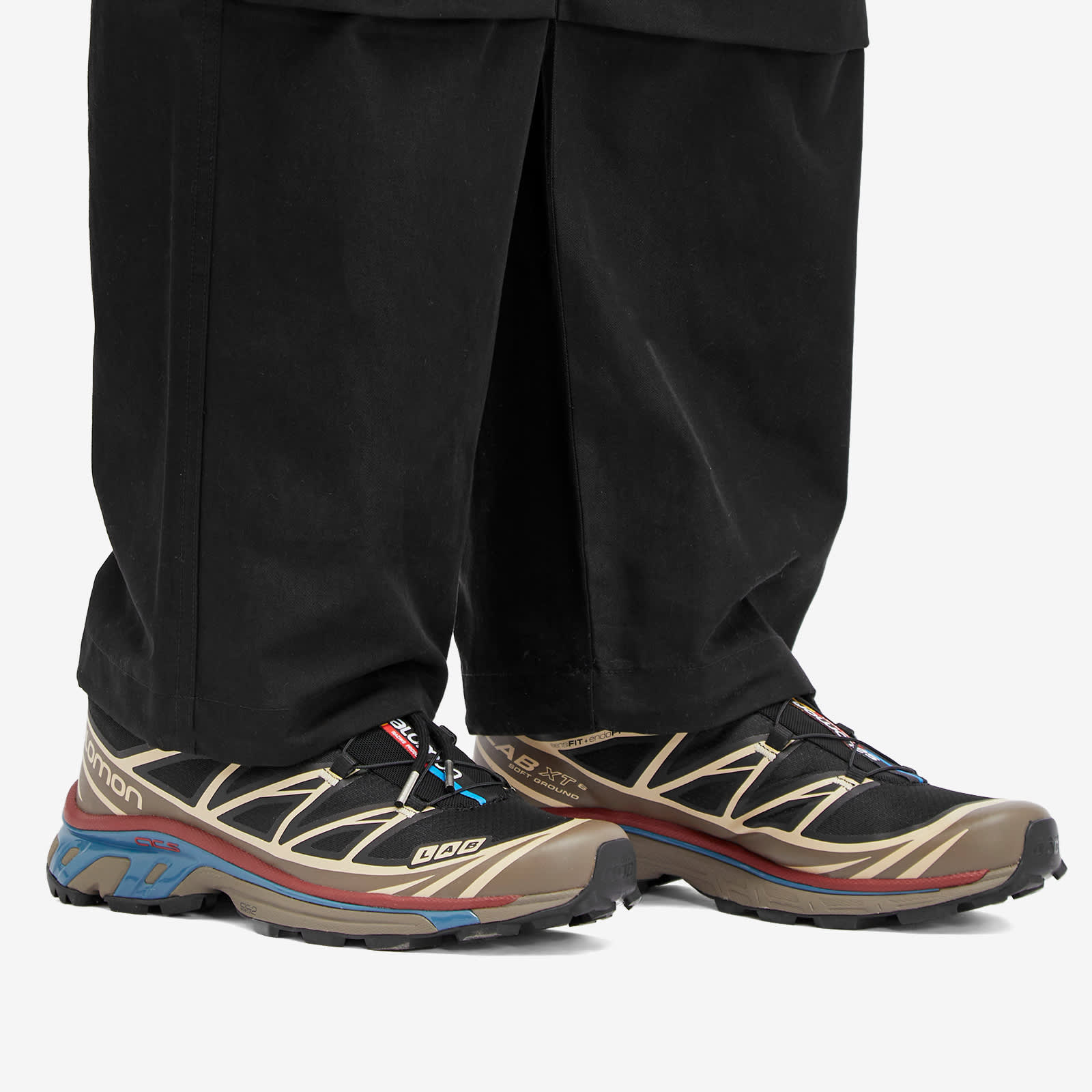 Salomon XT-6 Black, Falcon & Cow Hide | END. (US)