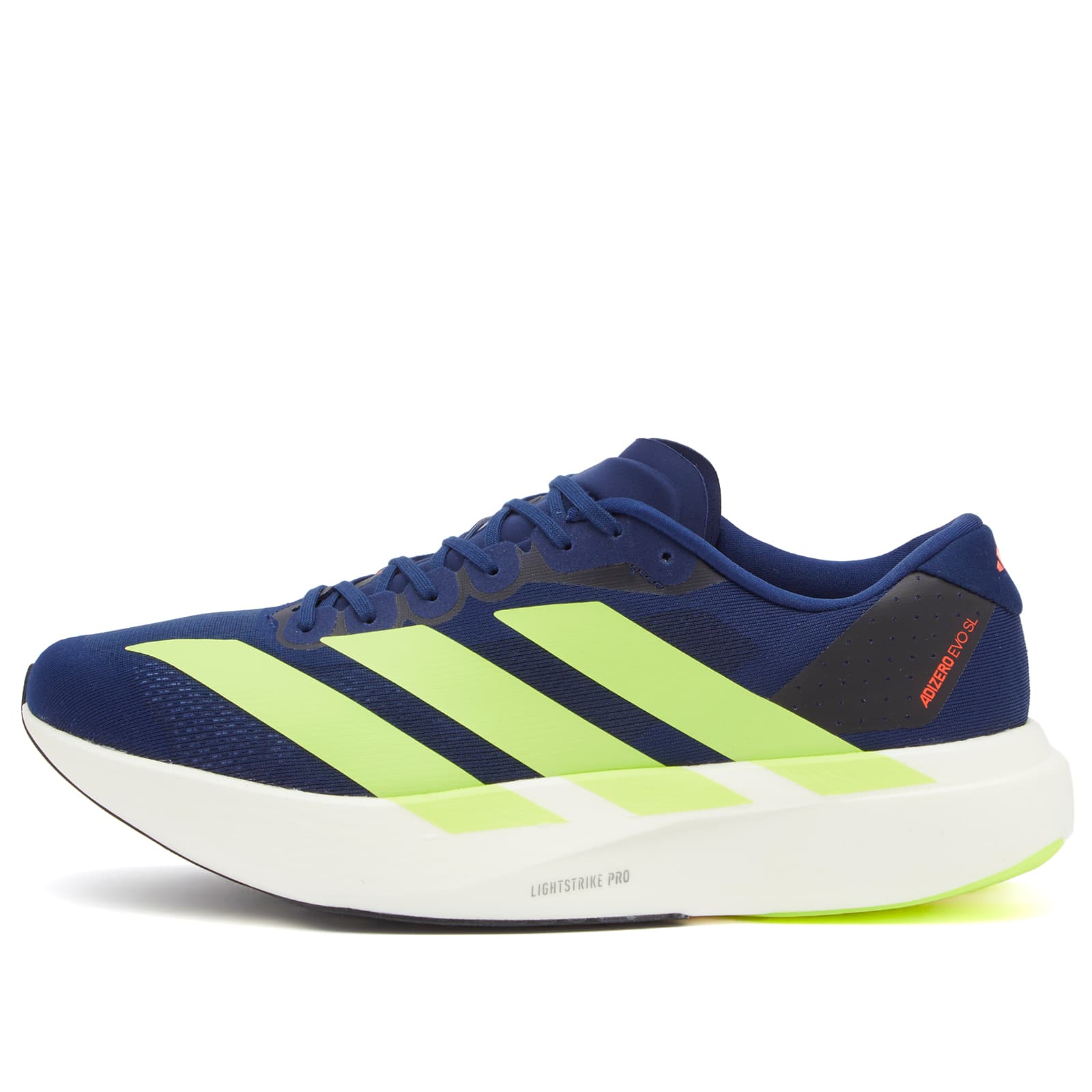 Adidas adizero Evo SL Dark Blue, Solar Slime & Red | END. (SG)