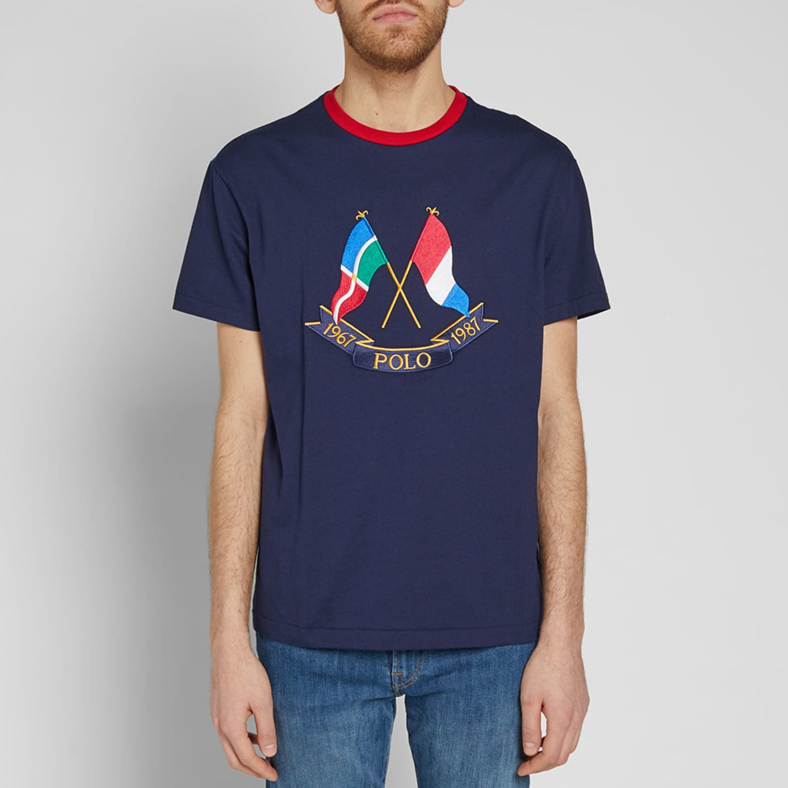 Polo Ralph Lauren Crossed Flags Tee Cruise Navy | END. (GB)