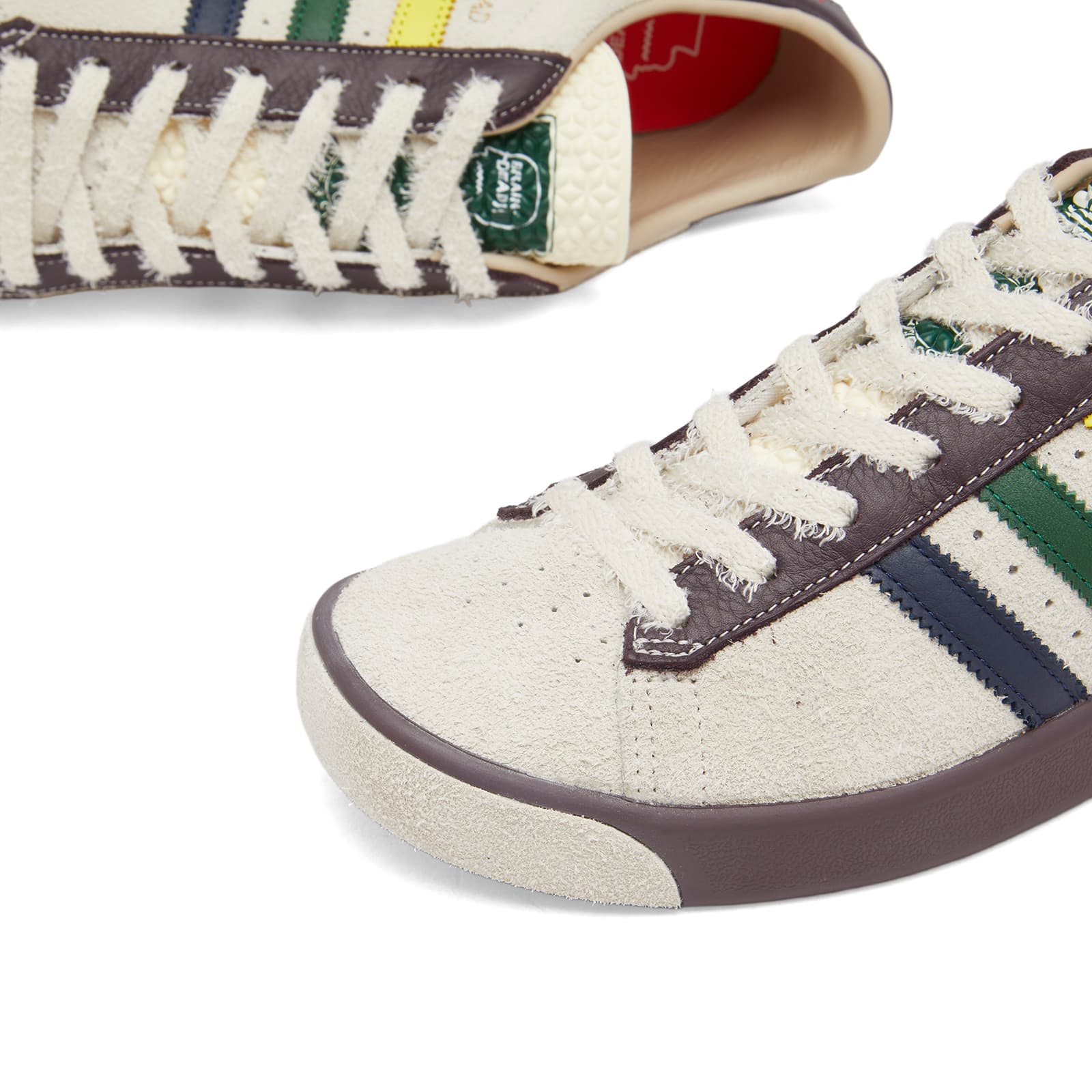 adidas x Brain Dead Forest Hills Sneaker Crew White & Night Red | END. (US)