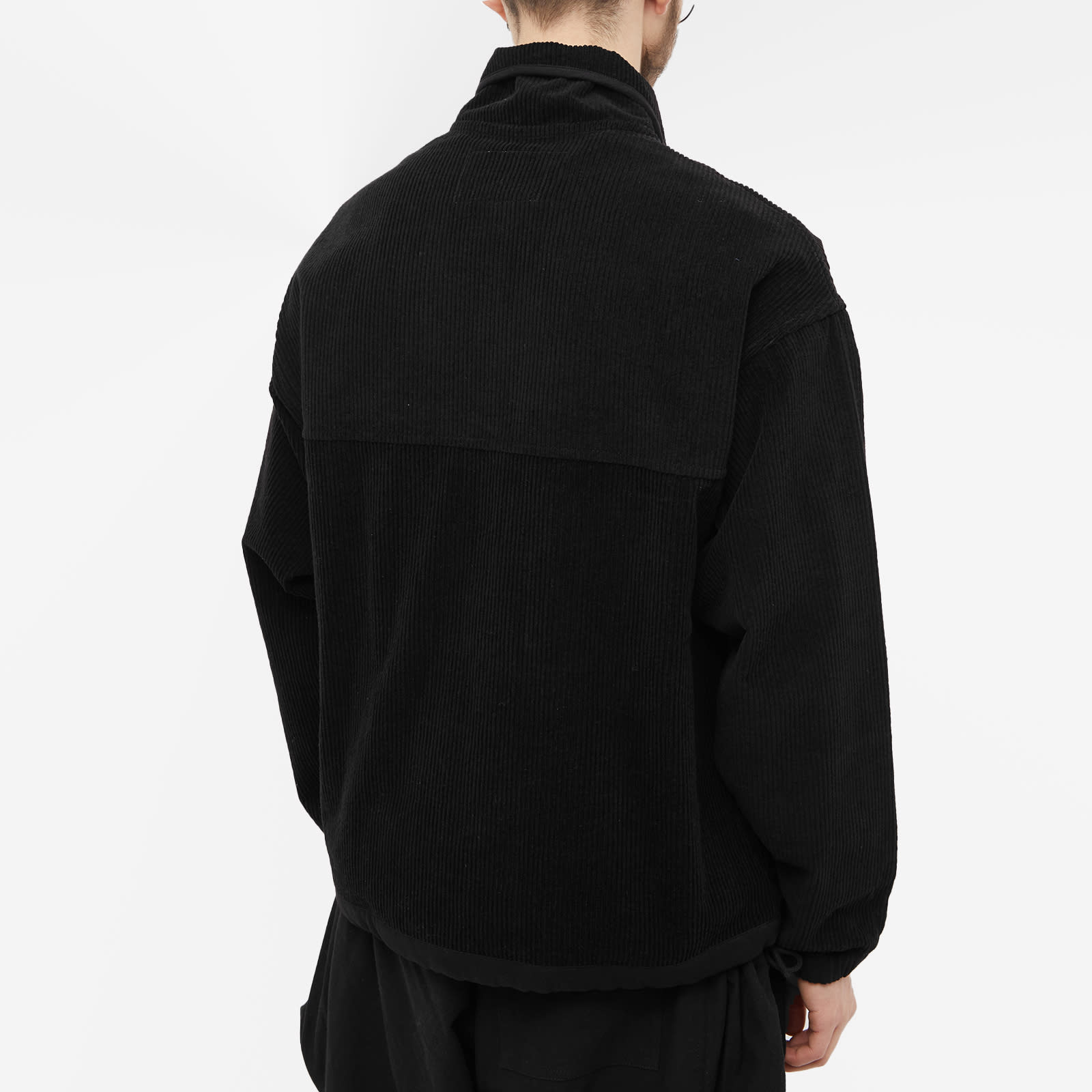 Story mfg. Polite Cord Pullover Jacket Black Corduroy | END.