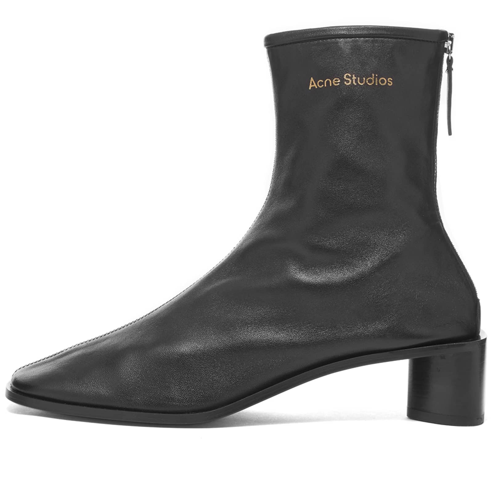Acne Studios Leather Ankle Boot Black & Black | END. (US)