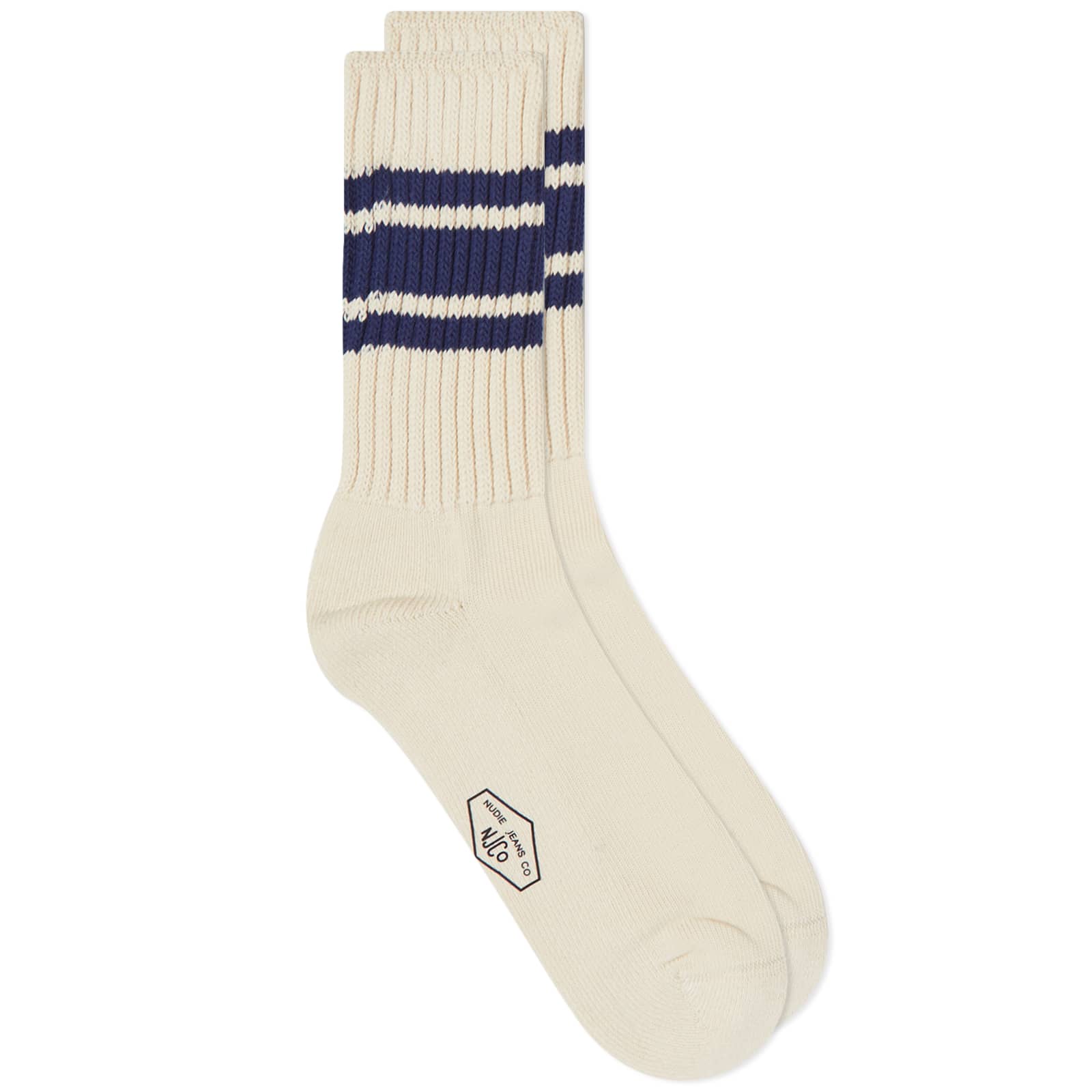 Nudie Vintage Rib Sock Off White | END. (GB)