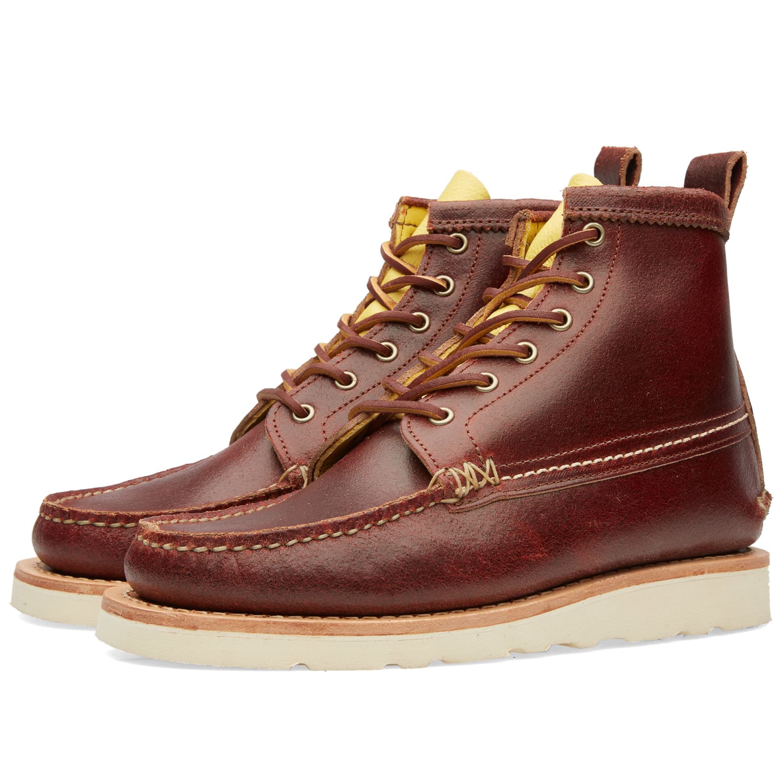 Yuketen 6-Eye Maine Guide Boot Wax Red | END.