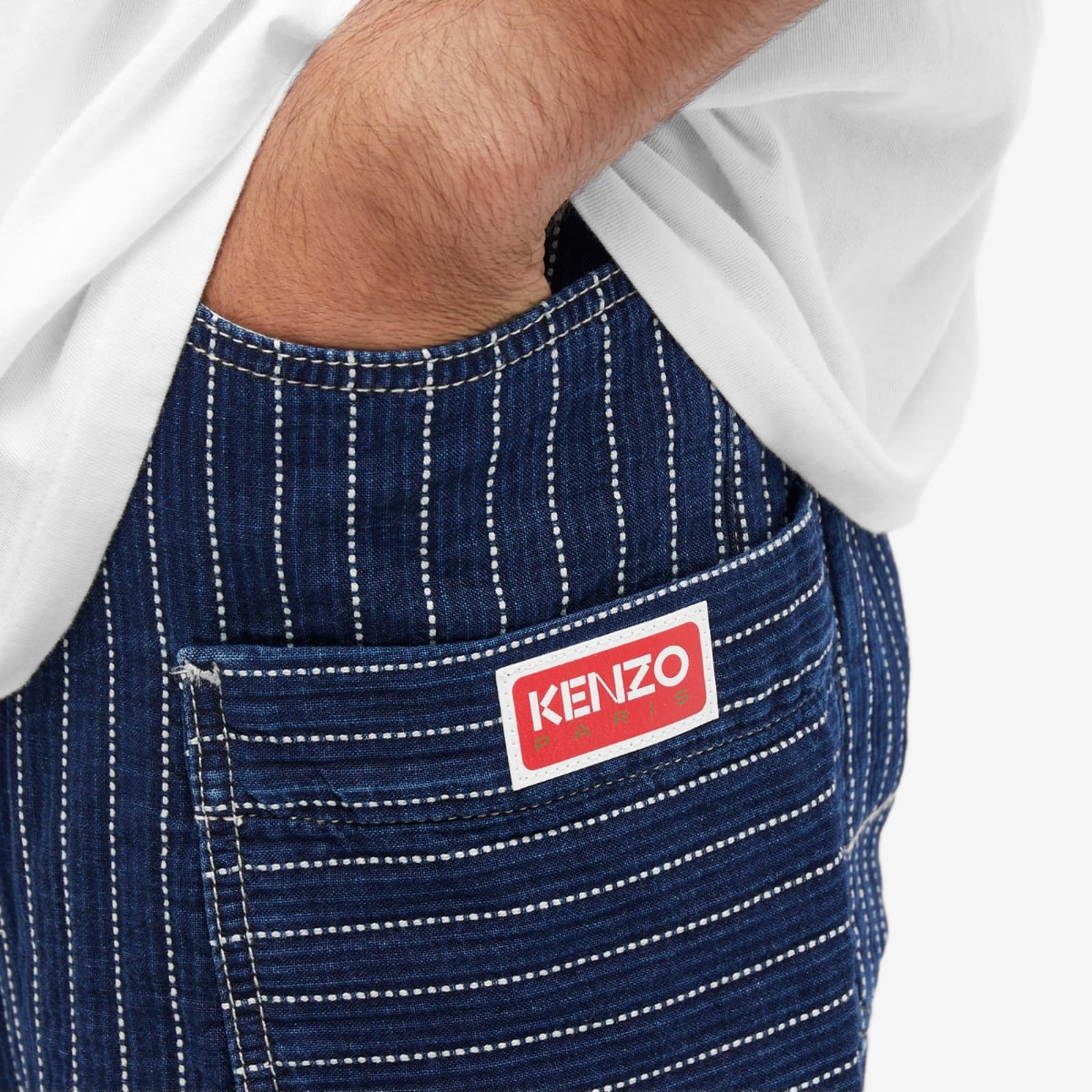 Kenzo Denim Cargo Pant Medium Stone Blue Denim | END. (AU)