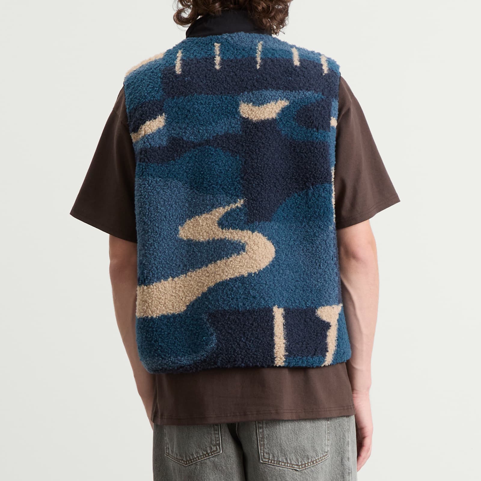 By Parra Infinite Bird Reversible Vest Navy Blue | END. (NL)