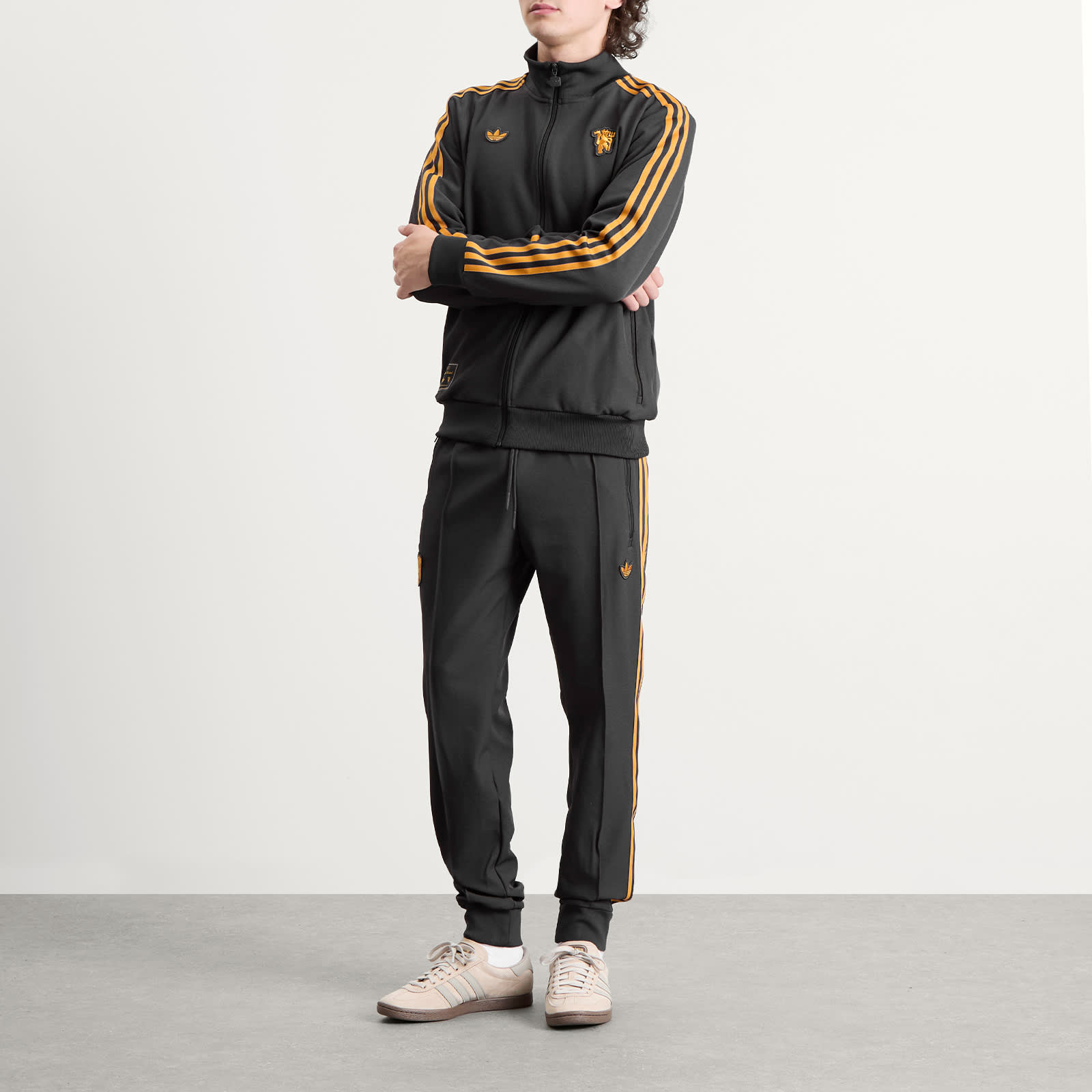 adidas Manchester United Icon Track Top Utility Black | END. (SG)