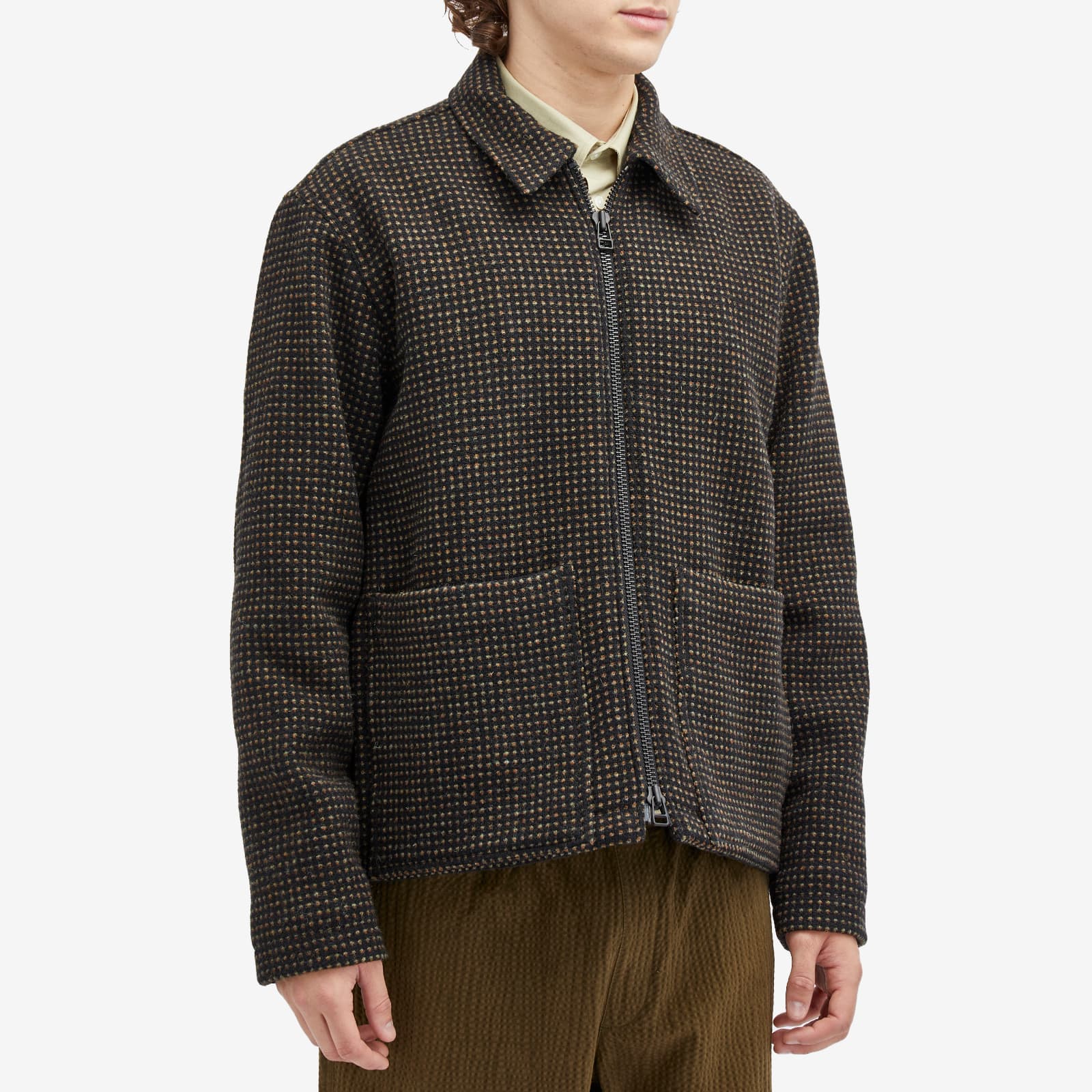 YMC Bay City Bomber Jacket Black & Brown | END. (US)