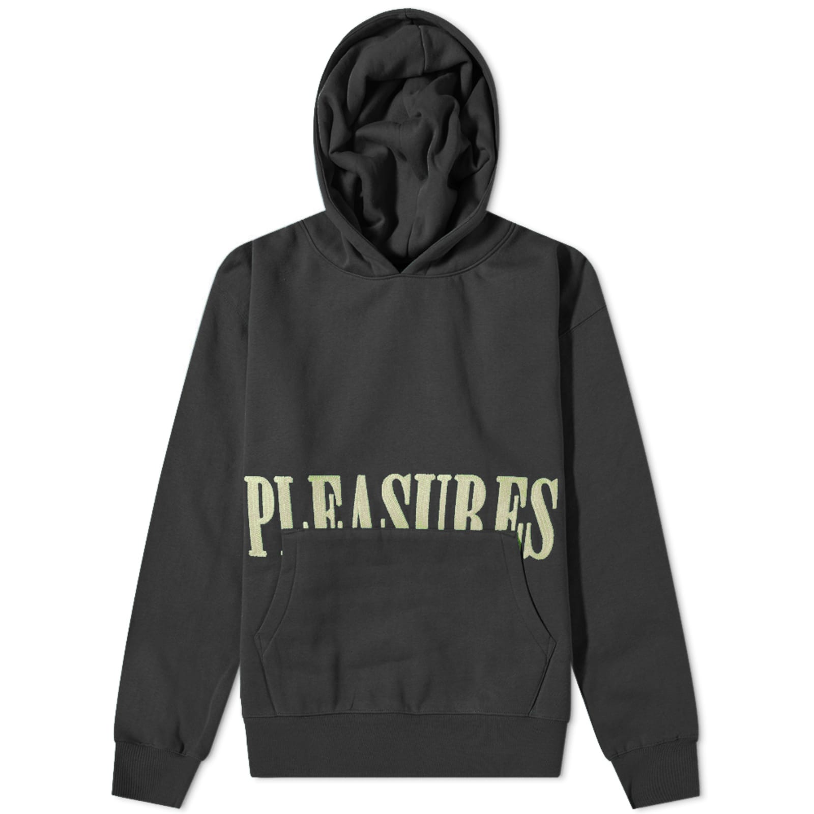 Pleasures Latex Logo Hoodie Black | END.