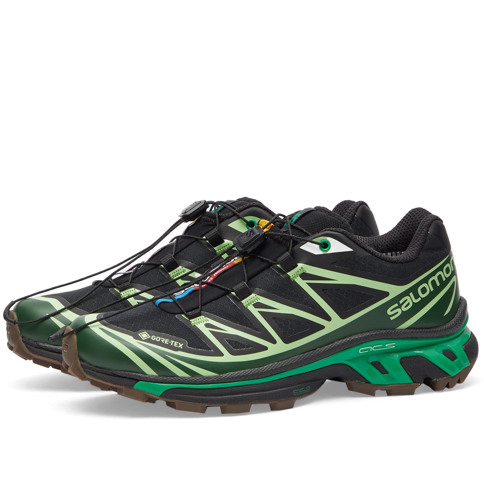 Salomon XT-6 GTX Black & Eden & Green Ash | END. (GB)