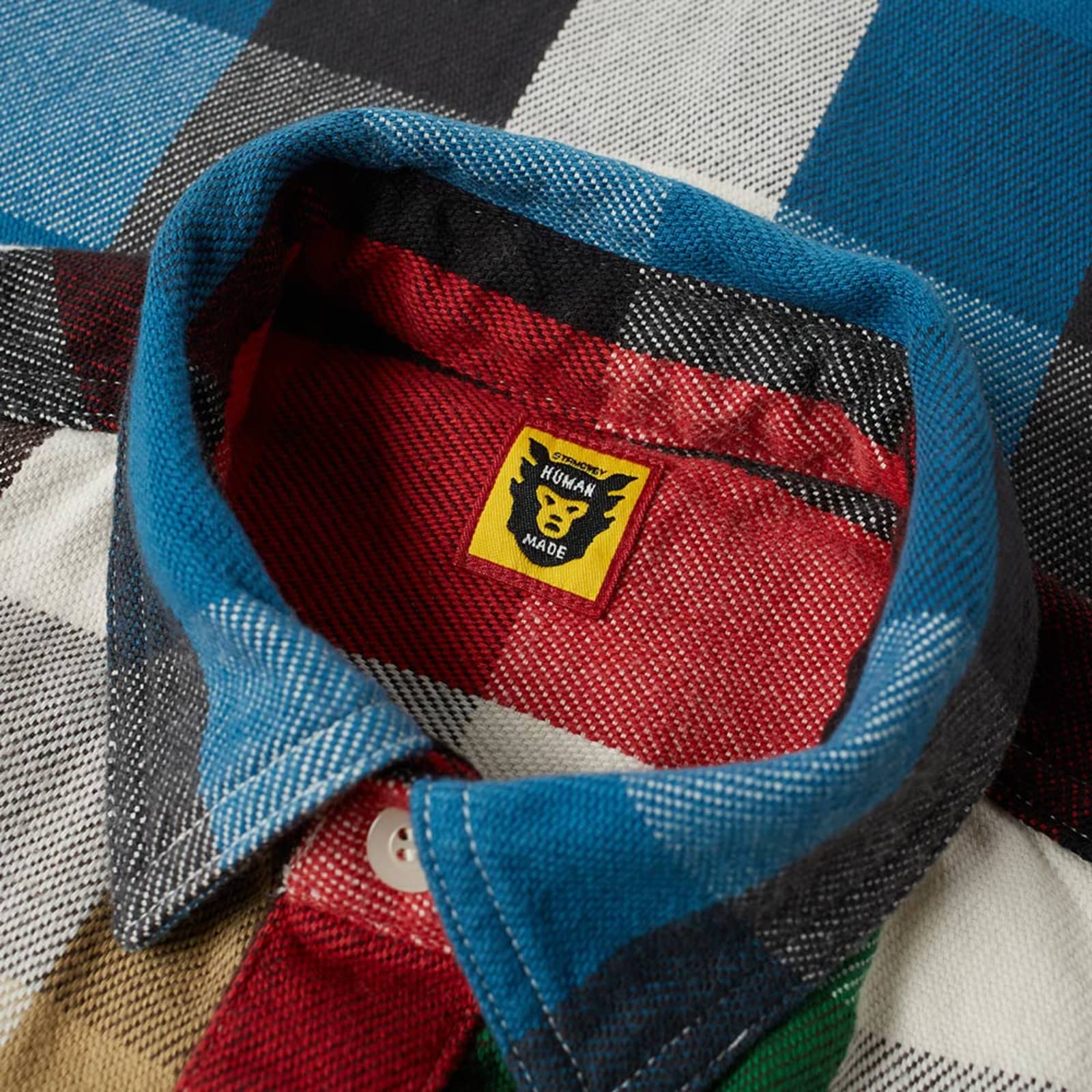 Human Made x Studio Seven Flannel Shirt Blue | END. (ES)