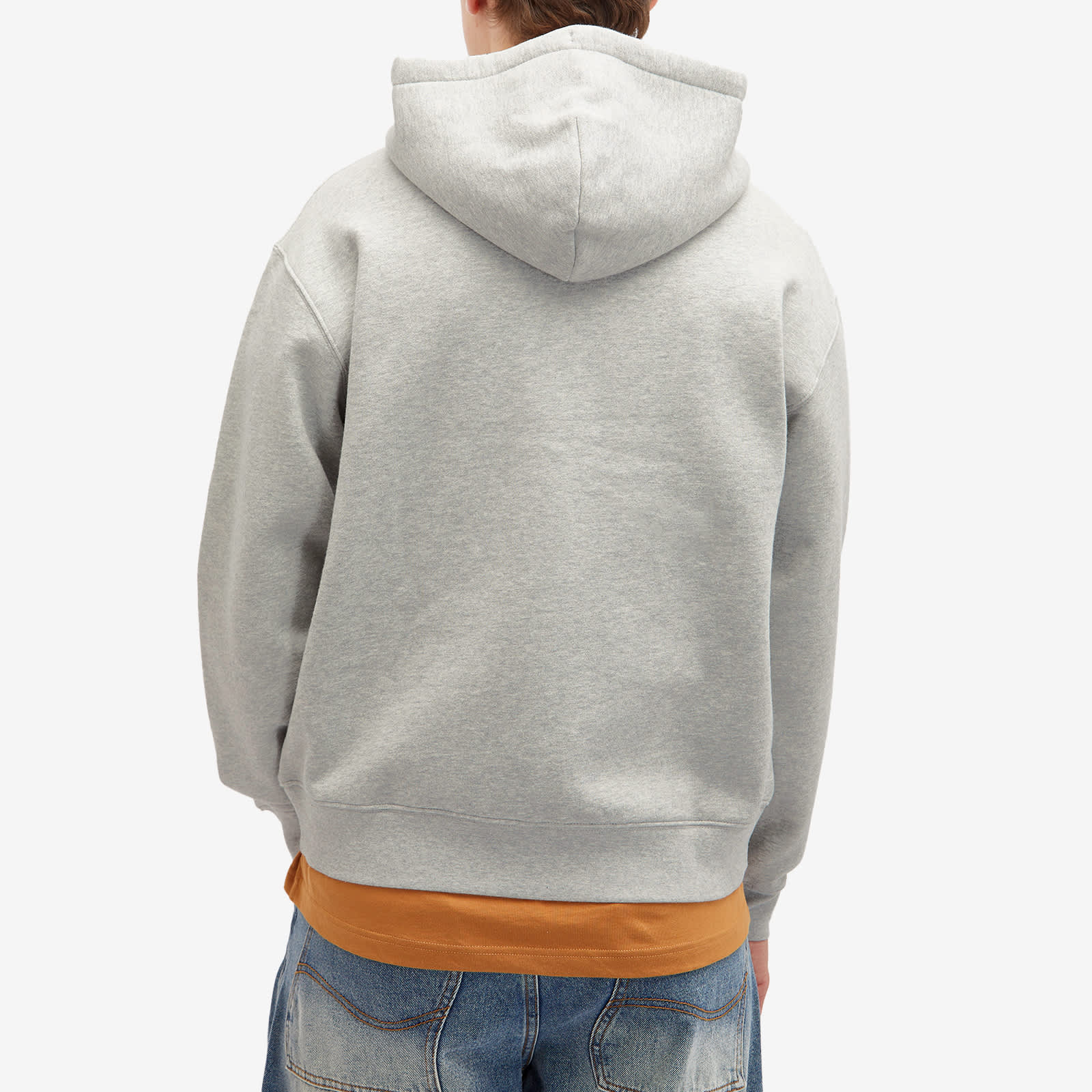 Dime Cursive Small Logo Zip-Hoodie Heather Gray | END. (US)
