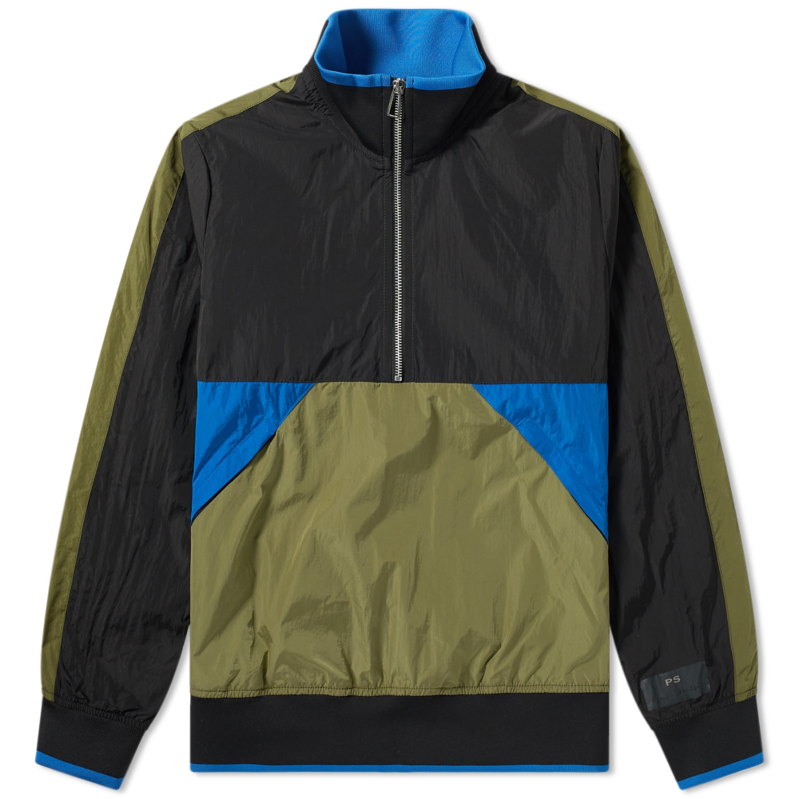 Paul Smith Nylon Half Zip Track Jacket Khaki | END.