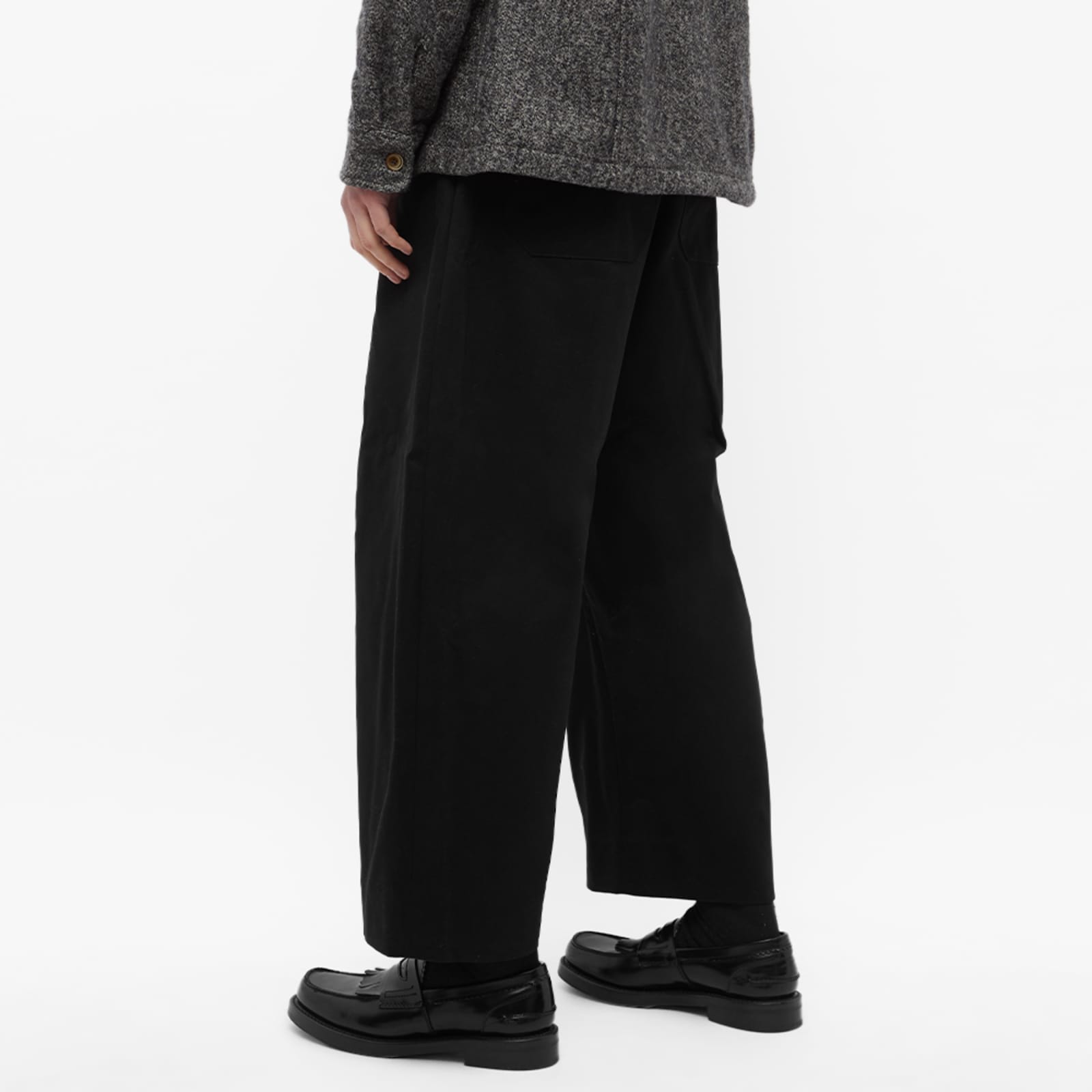 Studio Nicholson Sorte Deep Pleat Volume Twill Pant Black | END. (DE)