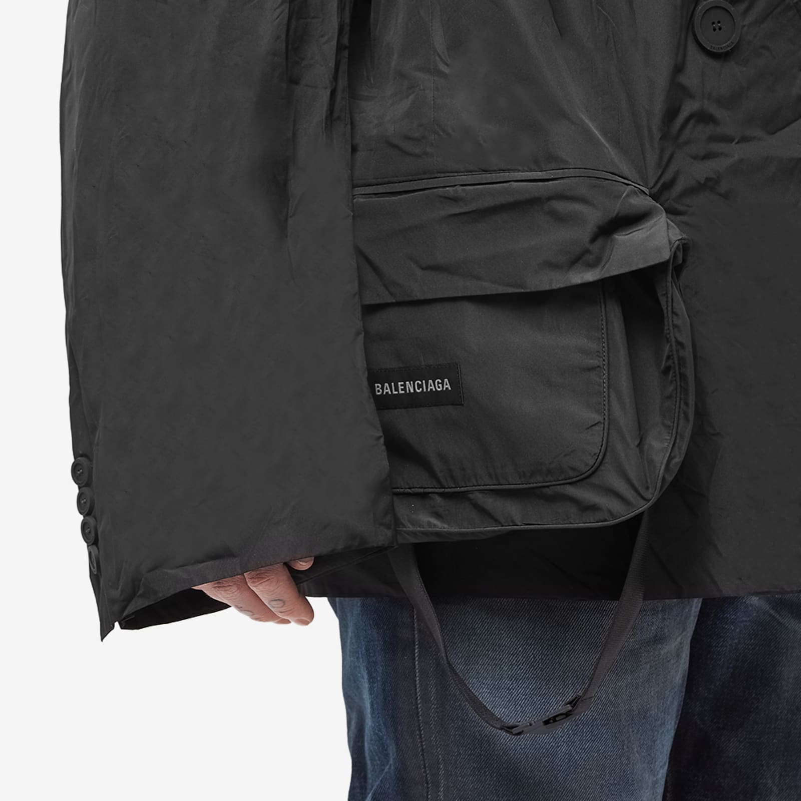 Balenciaga Packable Jacket Black | END. (KR)