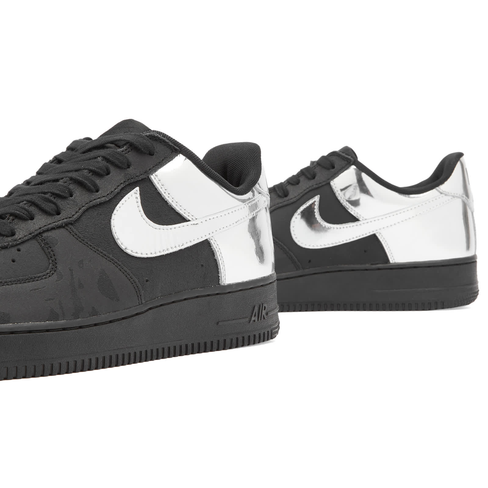 Nike Air Force 1 Low Retro Sneaker Black & Chrome | END. (US)