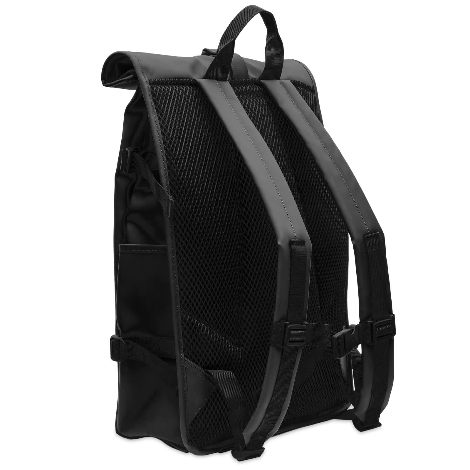 RAINS Rolltop Rucksack Large Black | END. (AR)