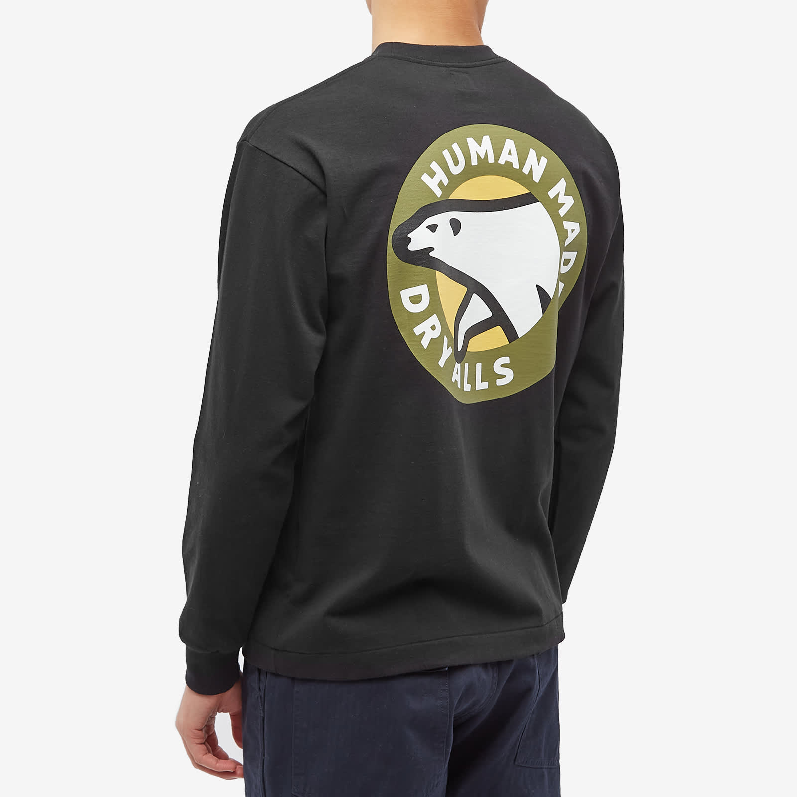 Human Made Long Sleeve Polar Bear T-Shirt Black | END. (US)
