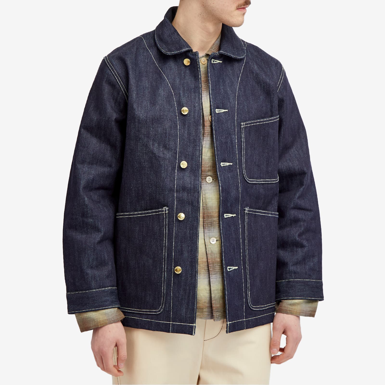 Late Checkout 22oz Japanese Selvedge Denim Jacket Dark Indigo | END.