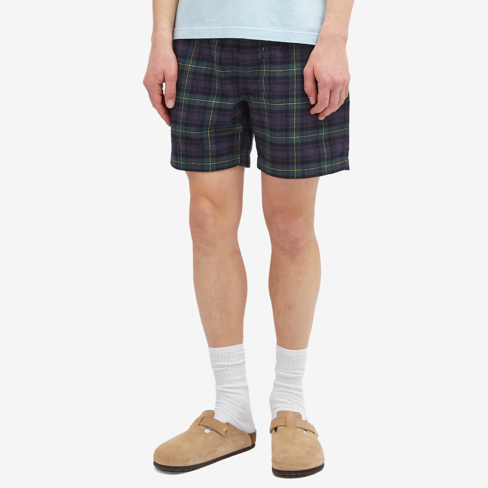 Portuguese Flannel Flannel Plaid Shorts Multi | END.