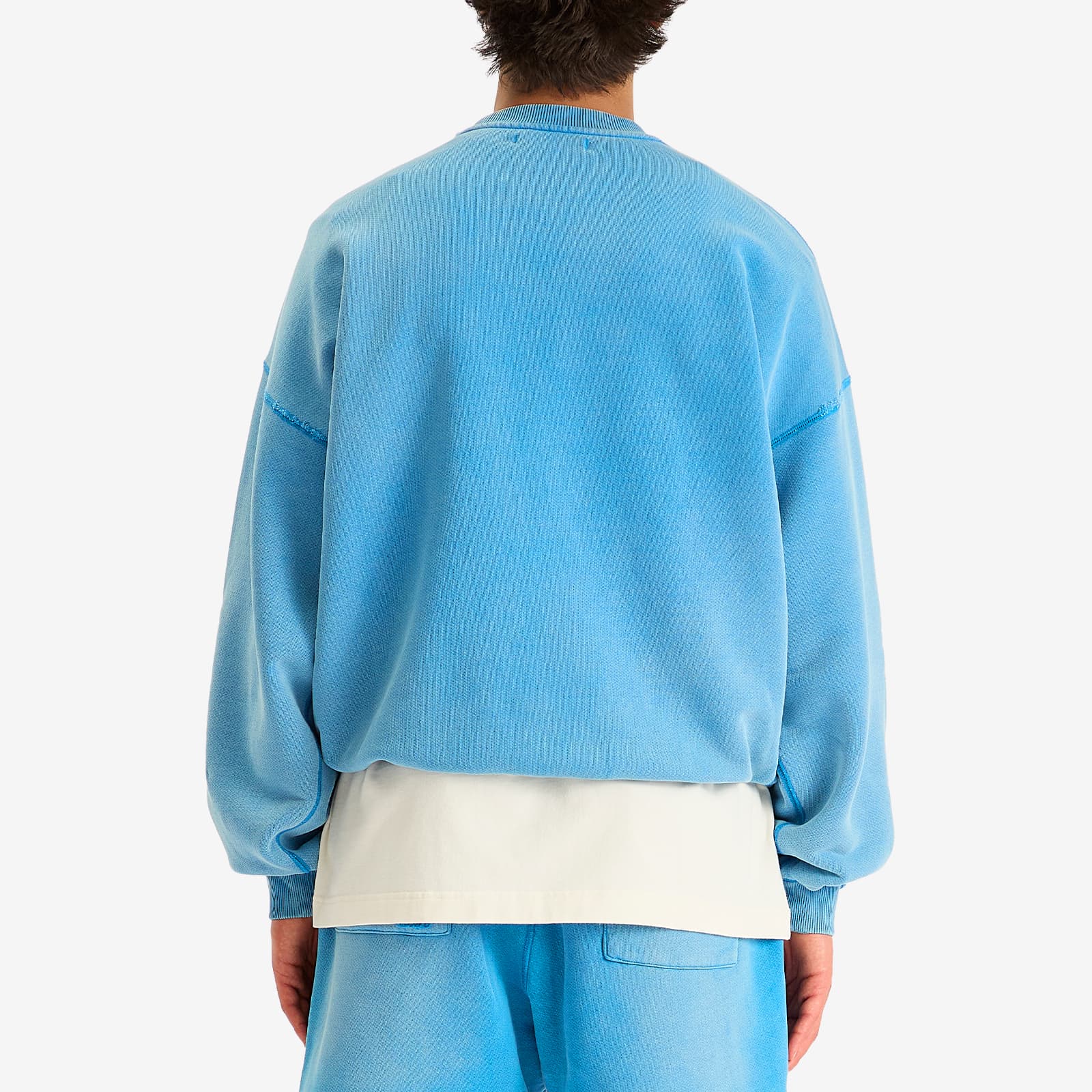 Cole Buxton CB Star Distressed Sweatshirt Washed Blue | END. (GB)