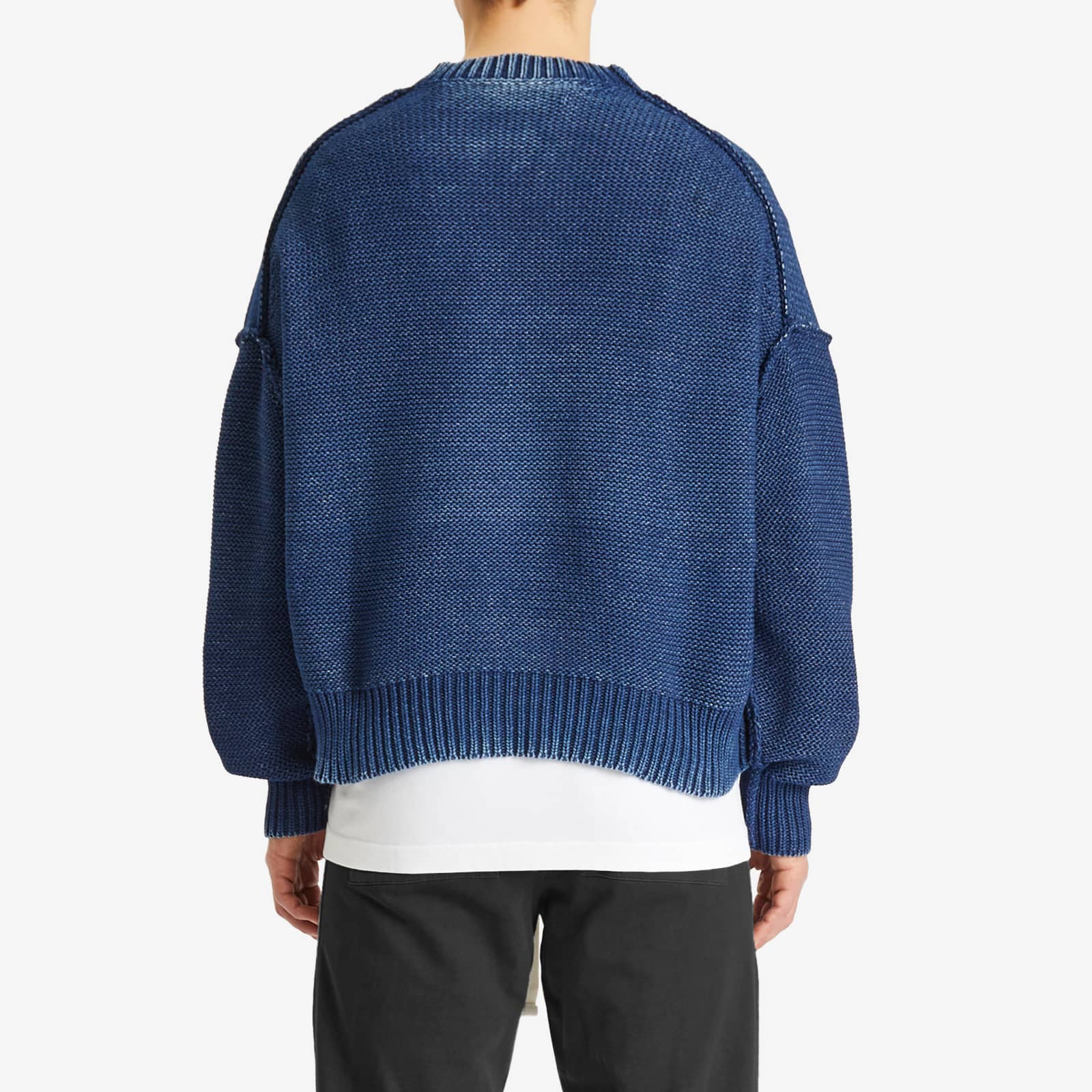 Cole Buxton Collegiate Crest Knit Sweater Navy | END. (GB)
