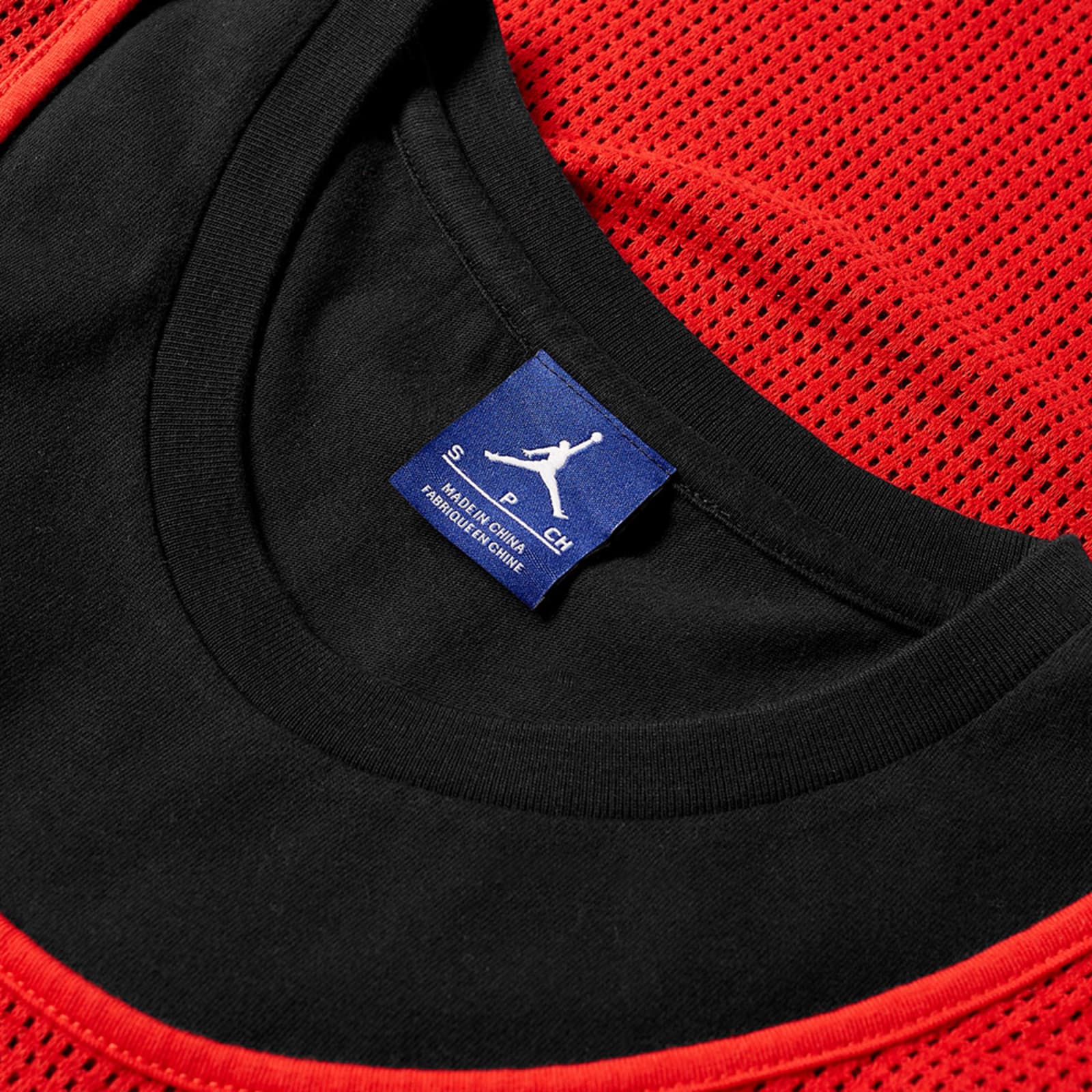 Nike Mesh Slight Overlay Tee University Red & Black | END. (GB)