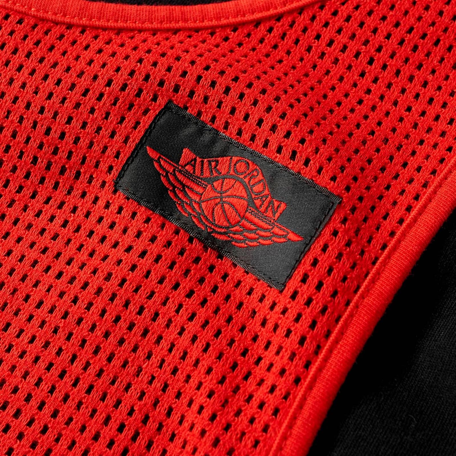 Nike Mesh Slight Overlay Tee University Red & Black | END. (GB)