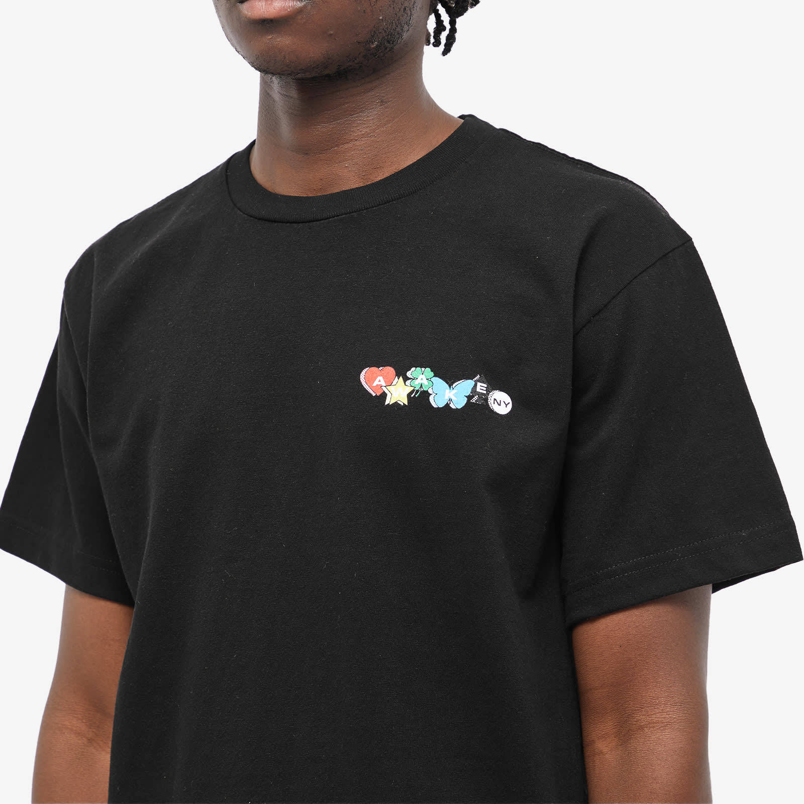 Awake NY Charm Logo T-Shirt Black | END. (US)