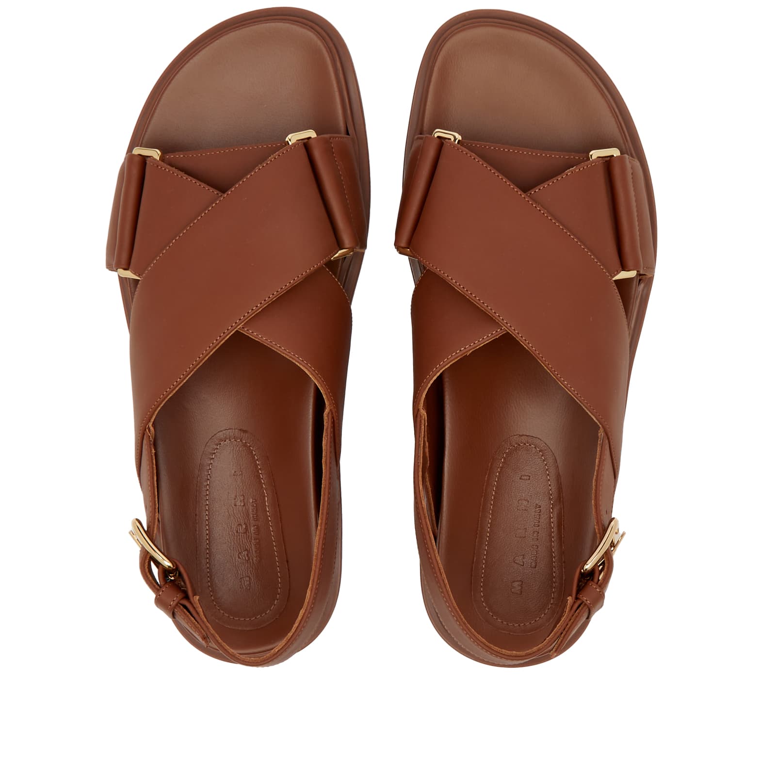 Marni Fussbett Sandal Gold Brown | END. (GB)