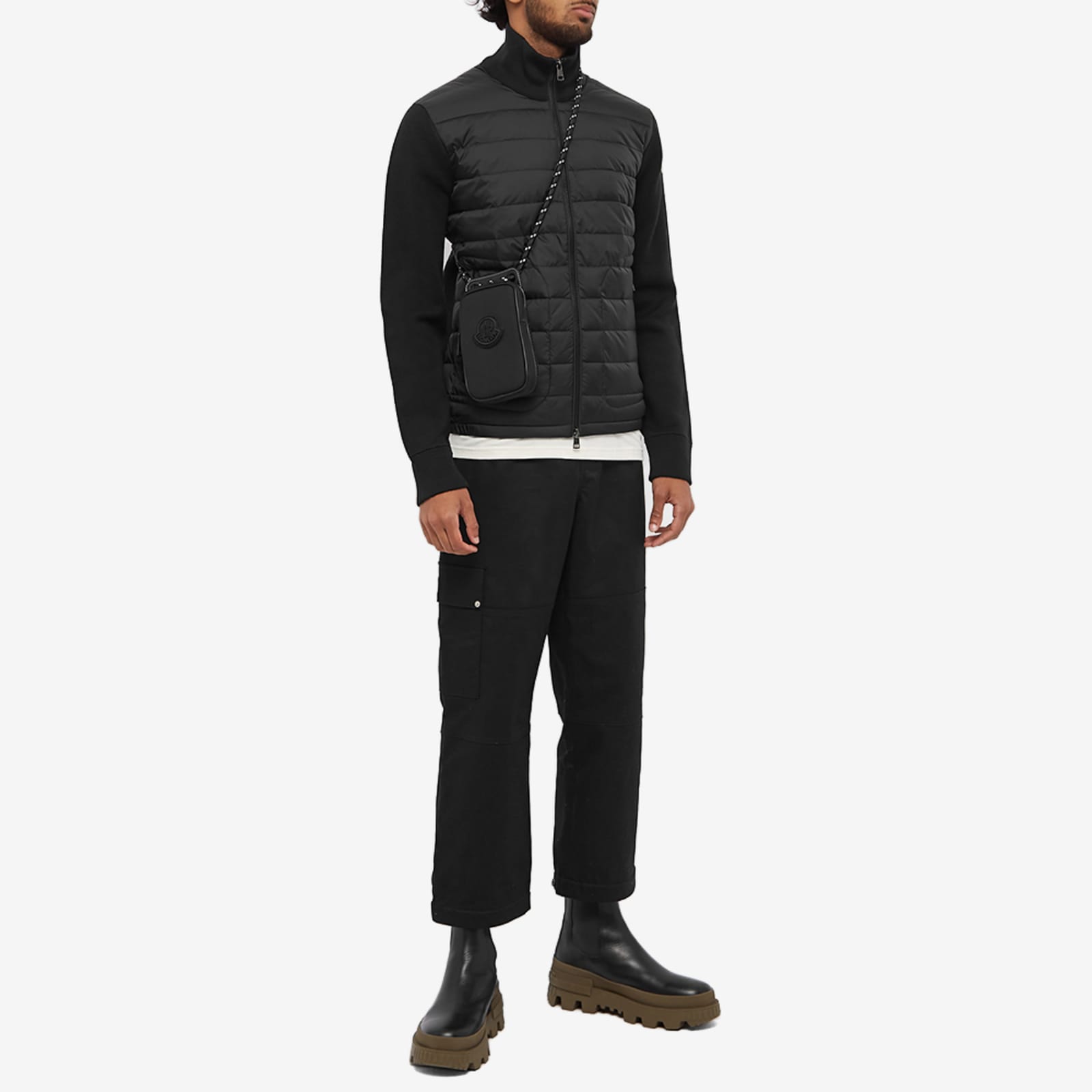 Moncler Down Knit Jacket Black | END.