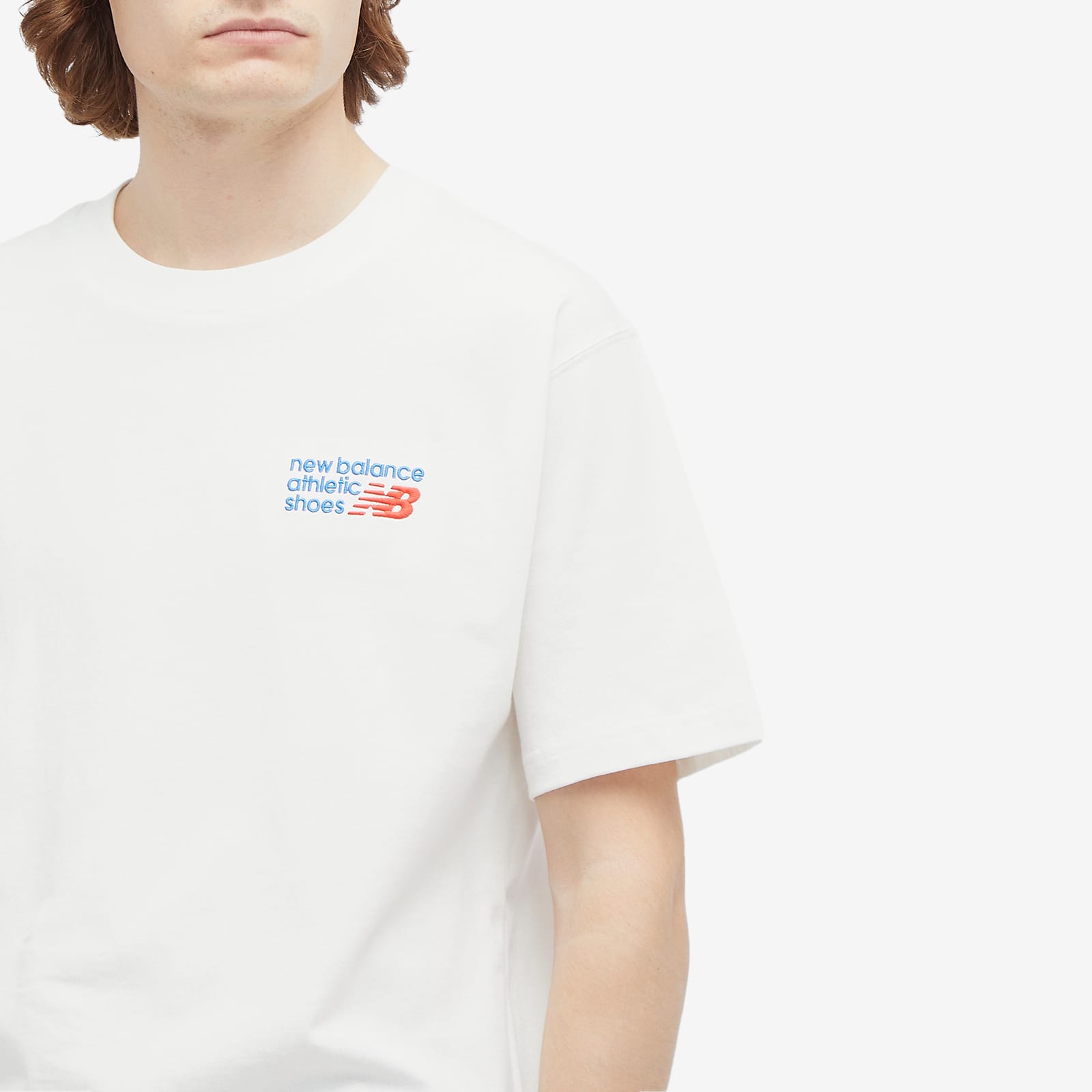 New Balance NB Athletics Premium Logo Relaxed Tee Sea Salt | END. (HK)
