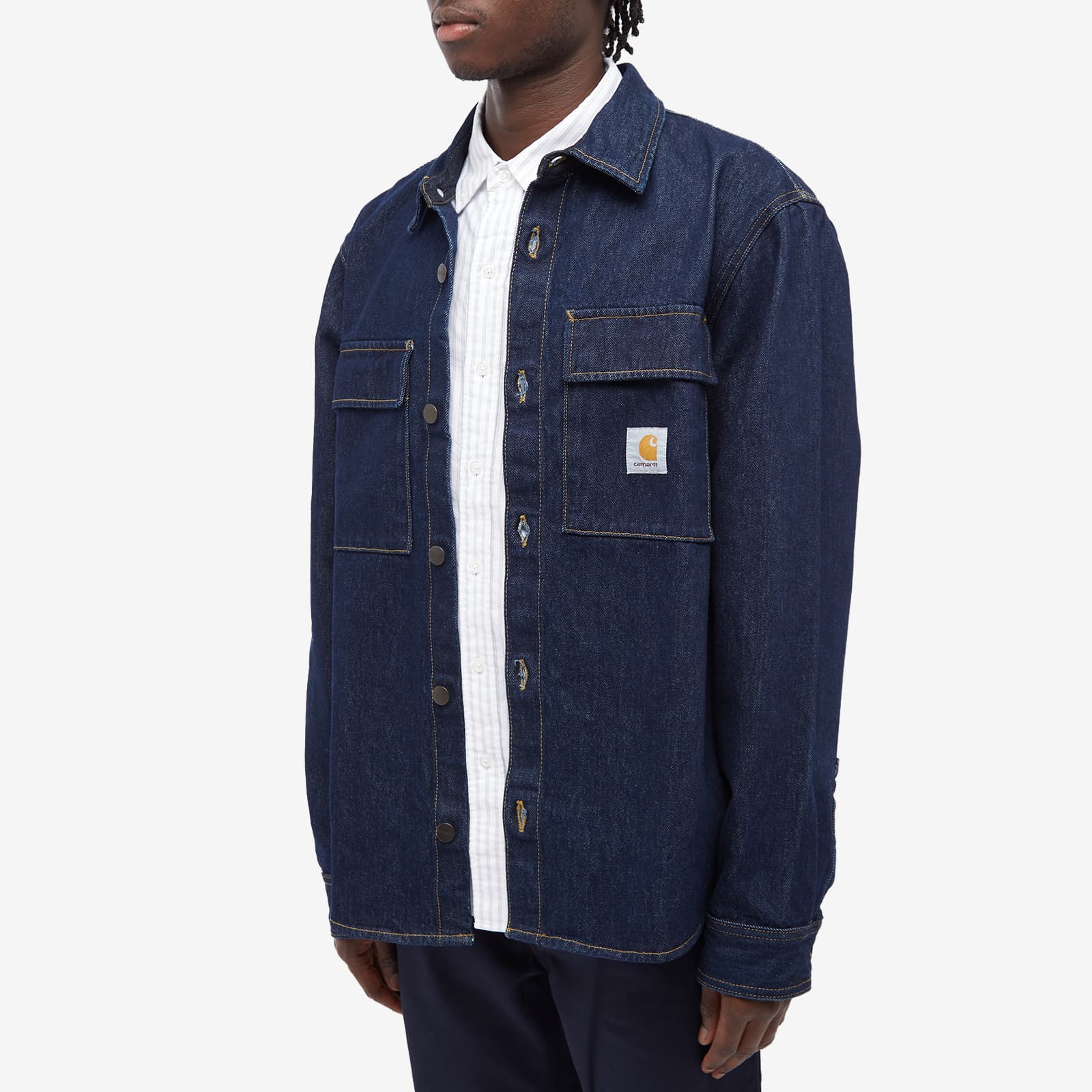 Carhartt WIP Manny Denim Shirt Jacket Blue Rinsed | END.
