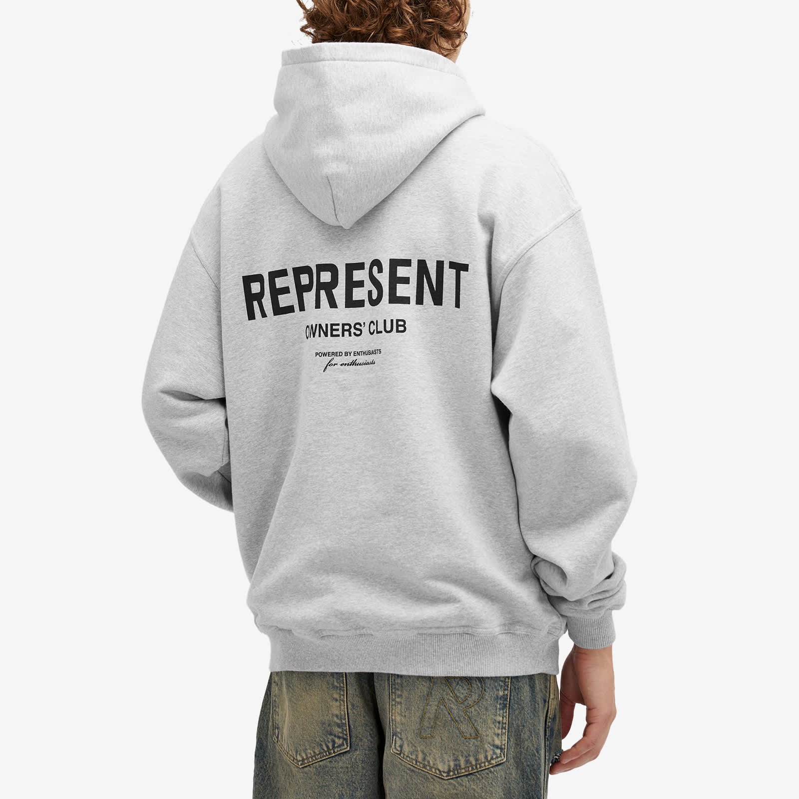 Represent Represent Owners Club Hoodie Ash Grey & Black | END. (GB)