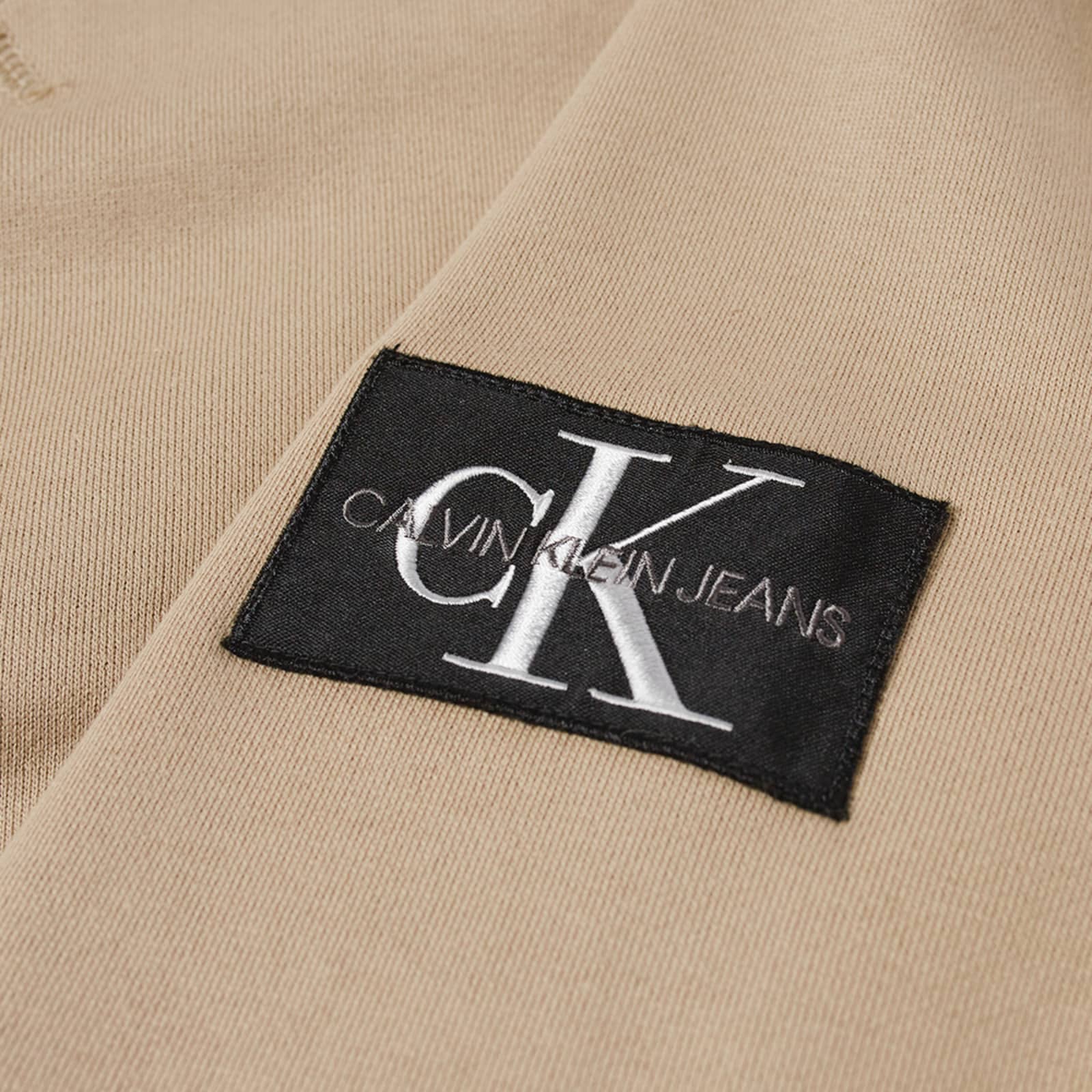 Calvin Klein Monogram Sleeve Badge Crew Sweat Crockery End