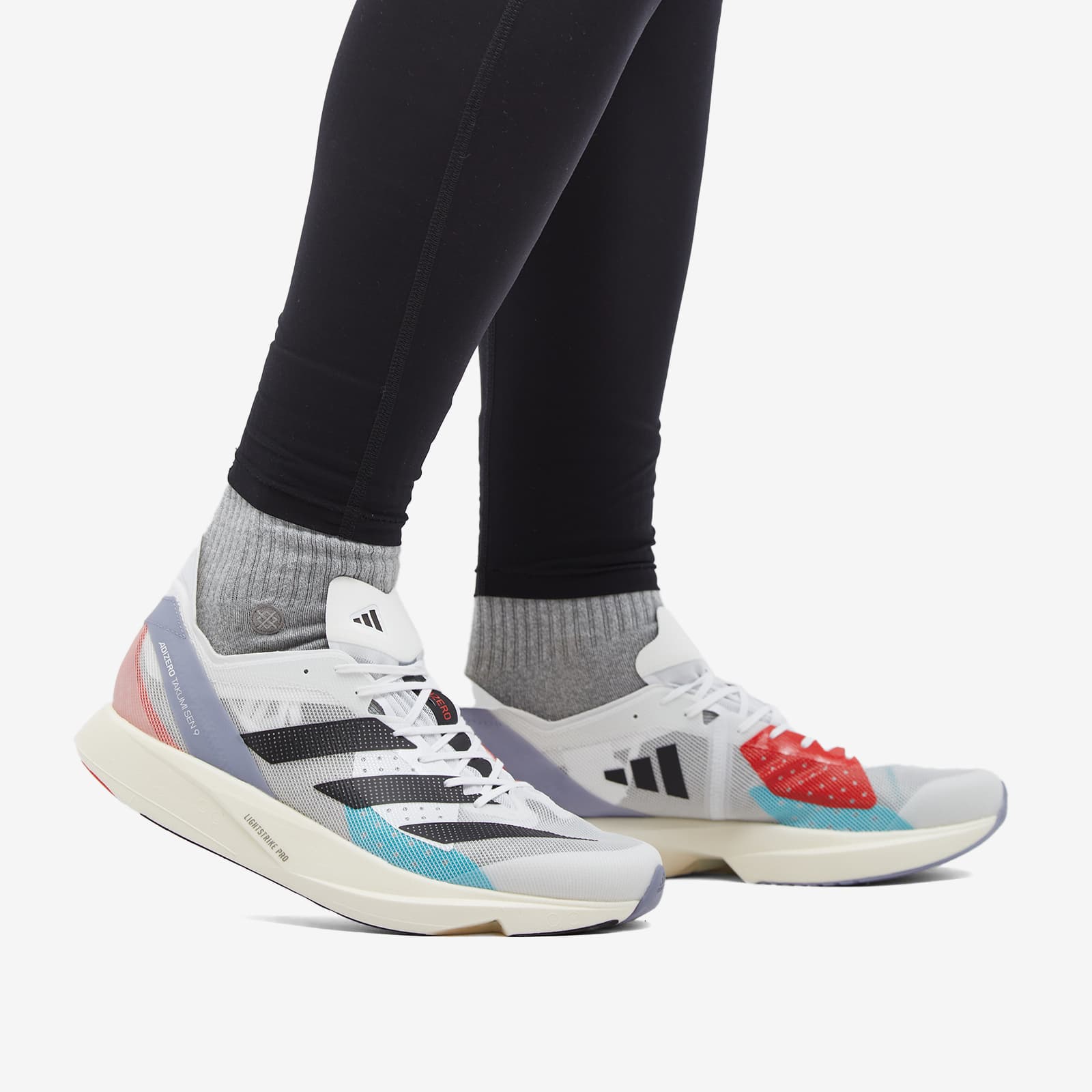 Adidas Adizero Takumi Sen 9 Silver Violet, White & Lucid Cyan | END. (GB)